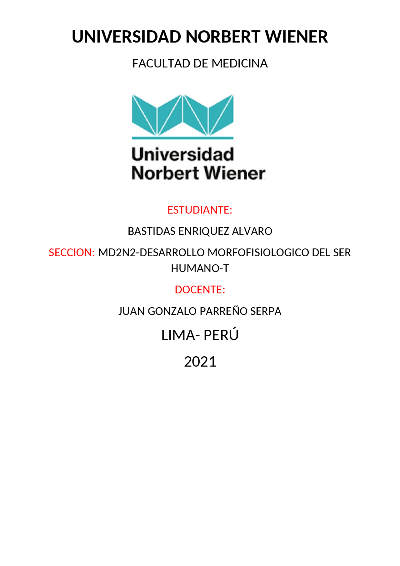 Desarrollo Morfofisiologico Docsity