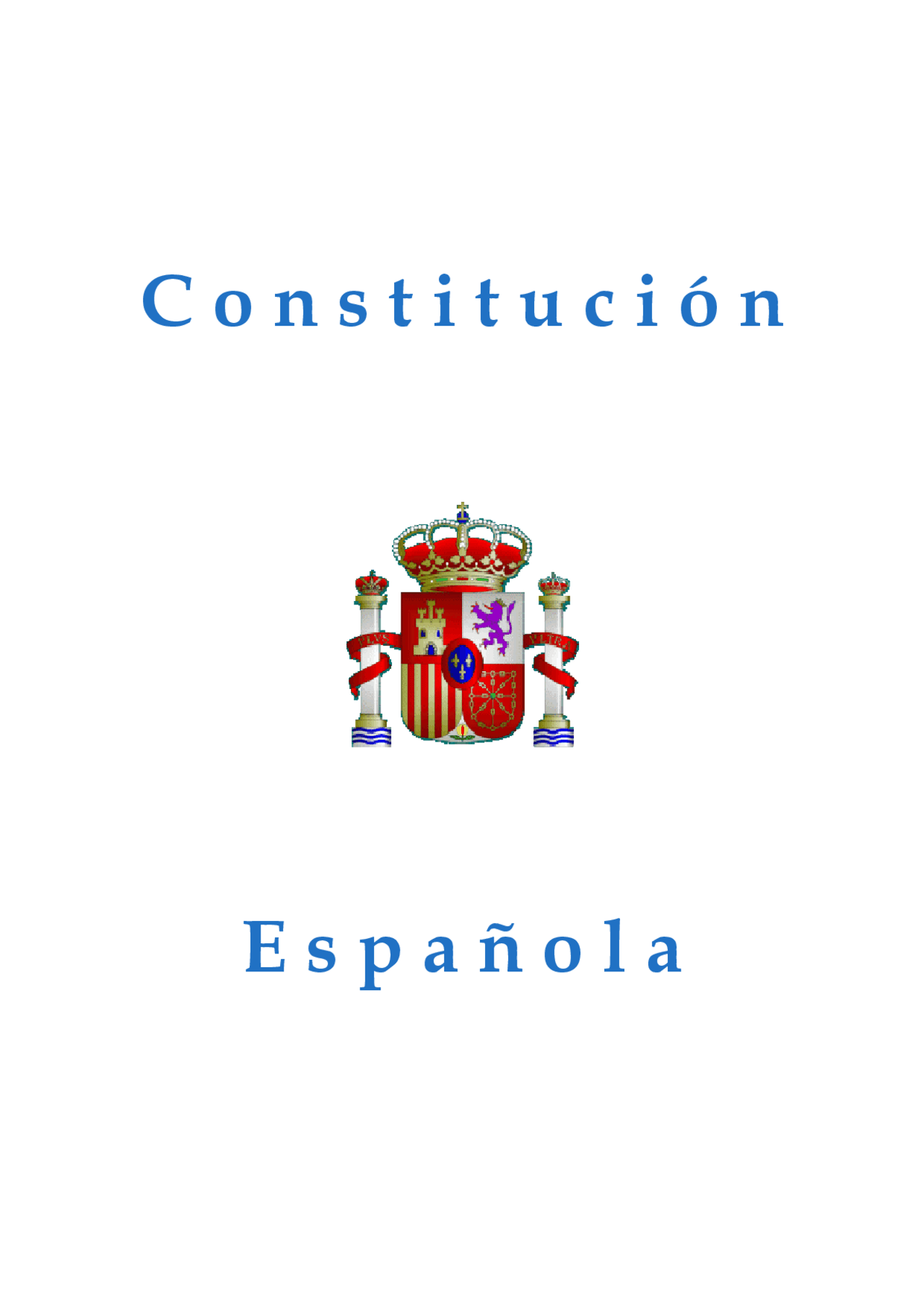 La constitucion española - Docsity