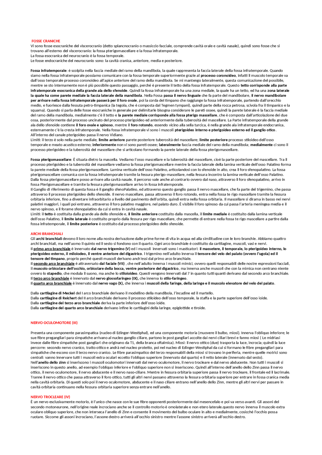 Riassunto Anatomia L Docsity