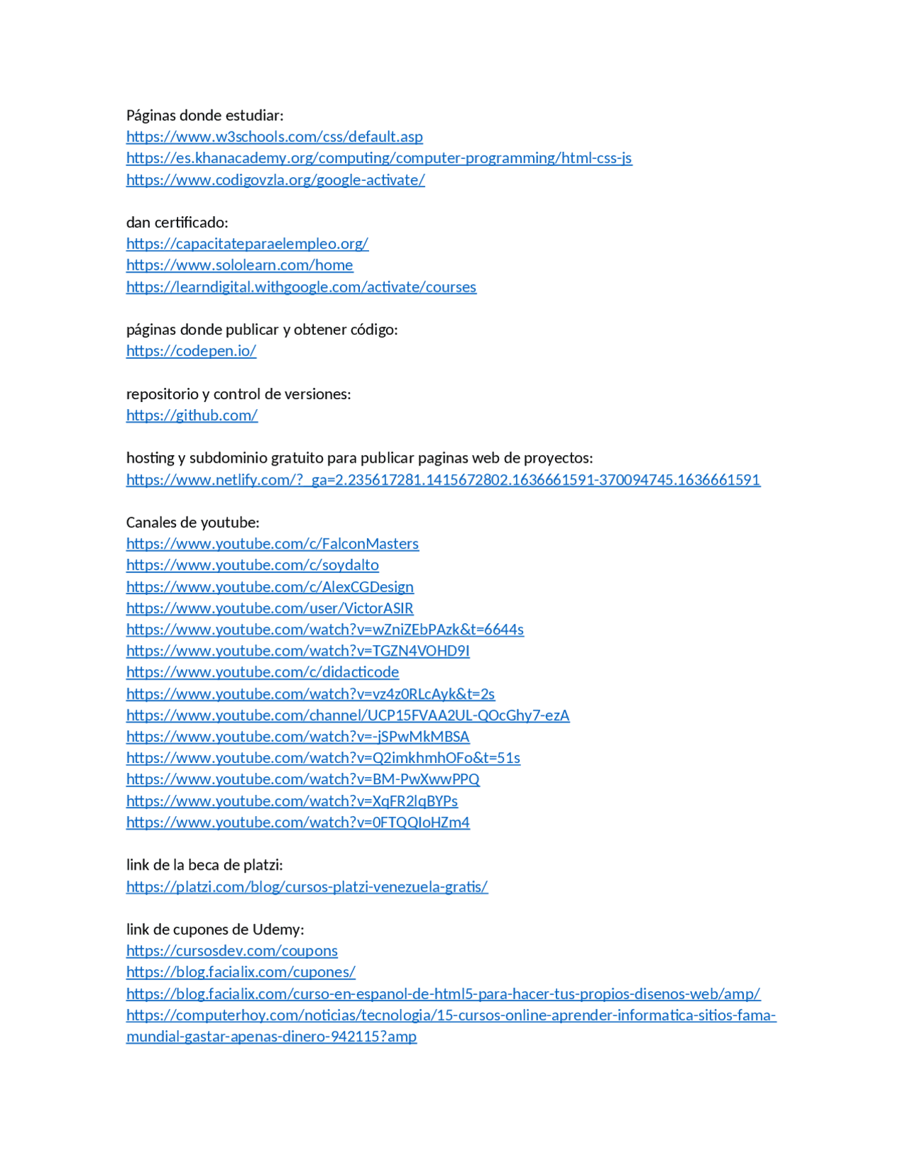 Curso de html, css y js - Docsity