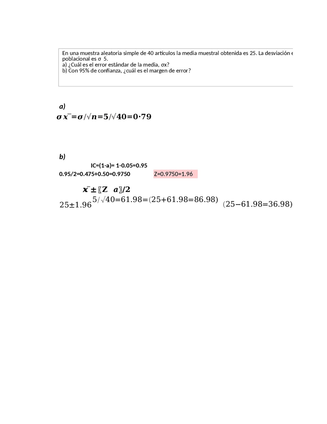 Estadistica Inferencial Esercizi Di Statistica Inferenziale Docsity