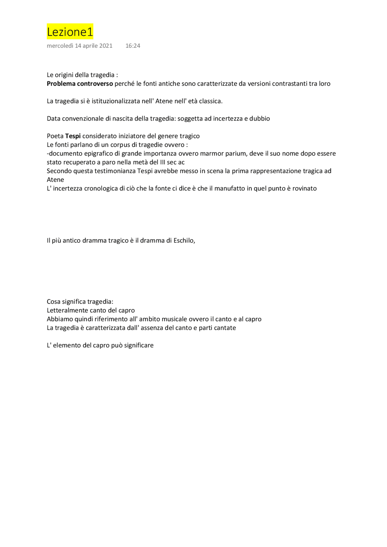 Storia Della Tradizione Classica Intro Docsity