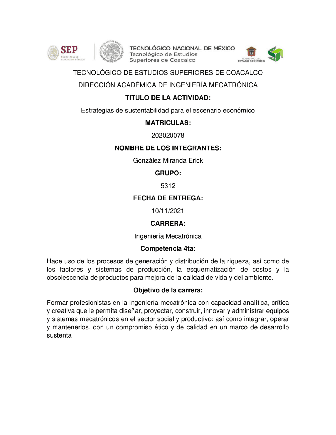 Desarrollo Sustentable Apuntes De Desarrollo Sostenible Docsity