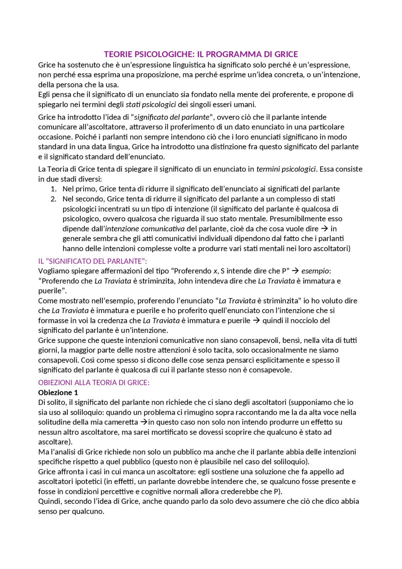 Le Teorie Psicologiche Docsity