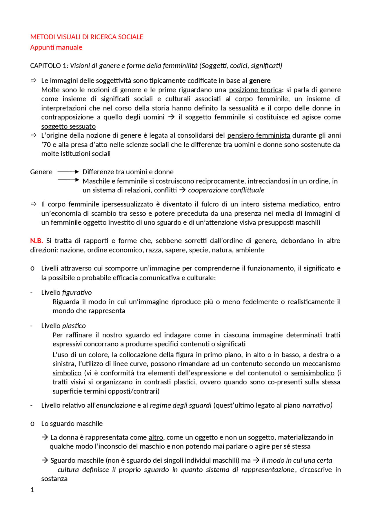 Metodi Visuali Di Ricerca Sociale Docsity