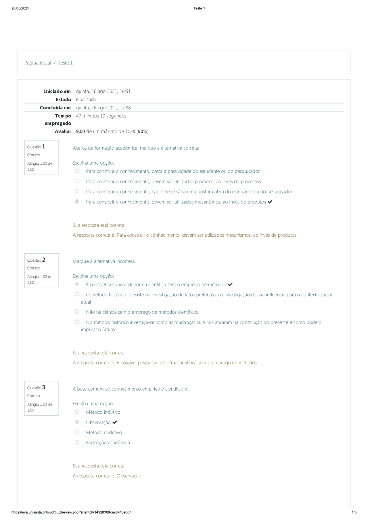 Atividade De Metodologia Cientifica Docsity