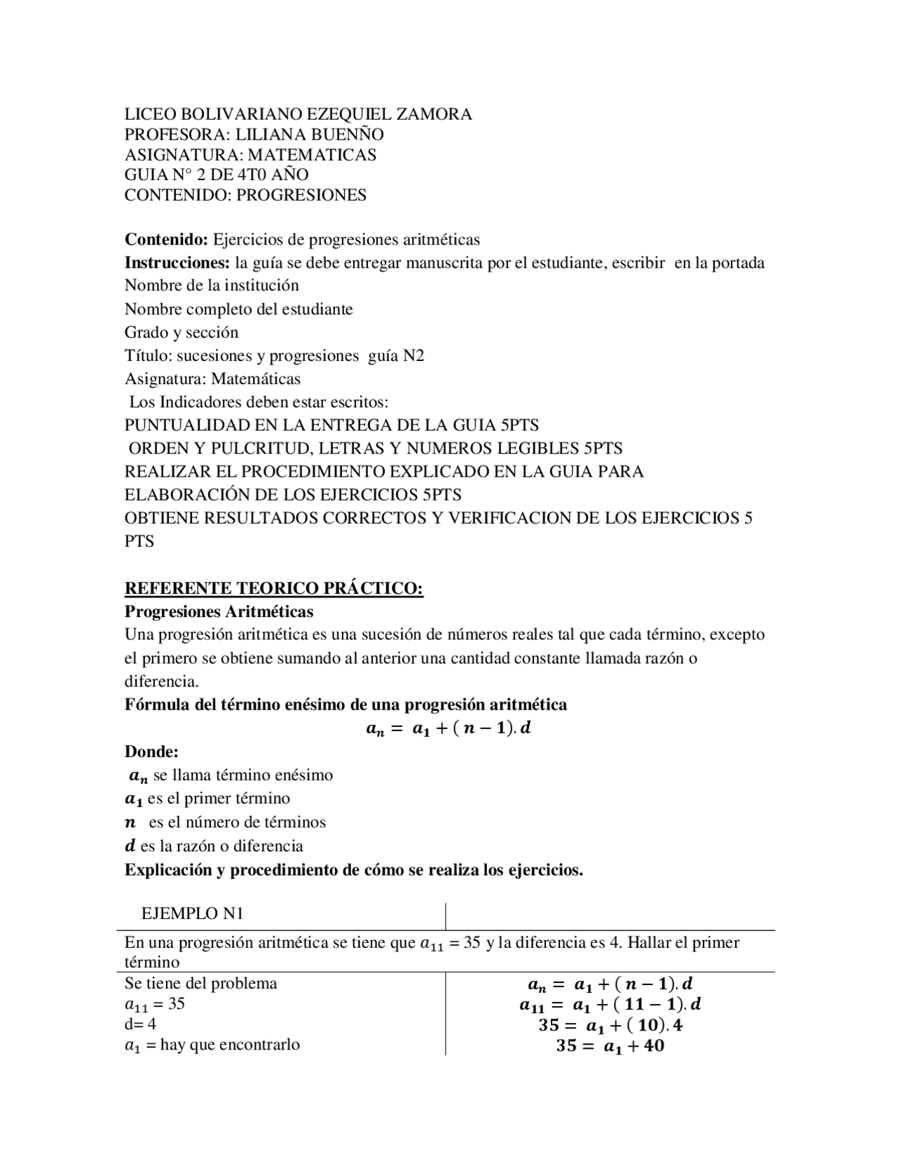 GUIA PRACTICA DE MATEMATICA - Docsity