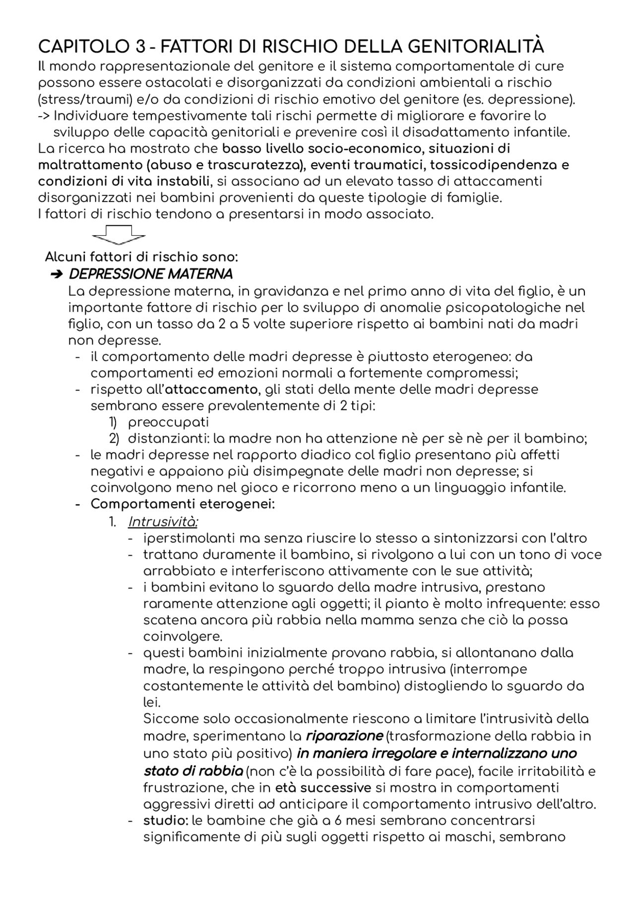 Appunti Di Psicopatologia Generale E Dello Sviluppo Docsity