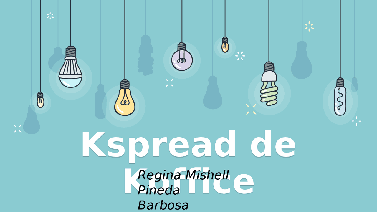 Presentacion, kspread de koffice. - Docsity
