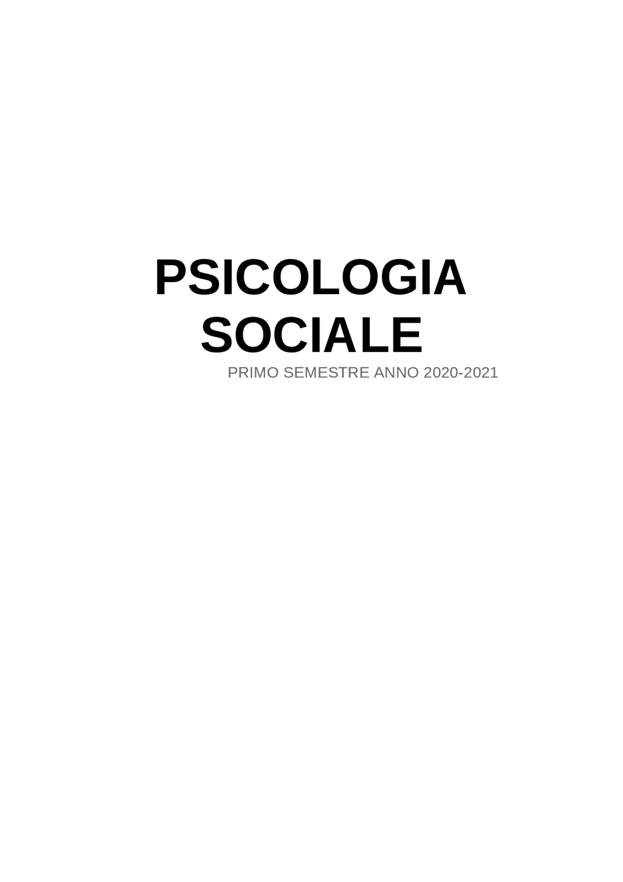 Psicologia Sociale Tra Basi Innate E Influenzata Degli Altri Docsity