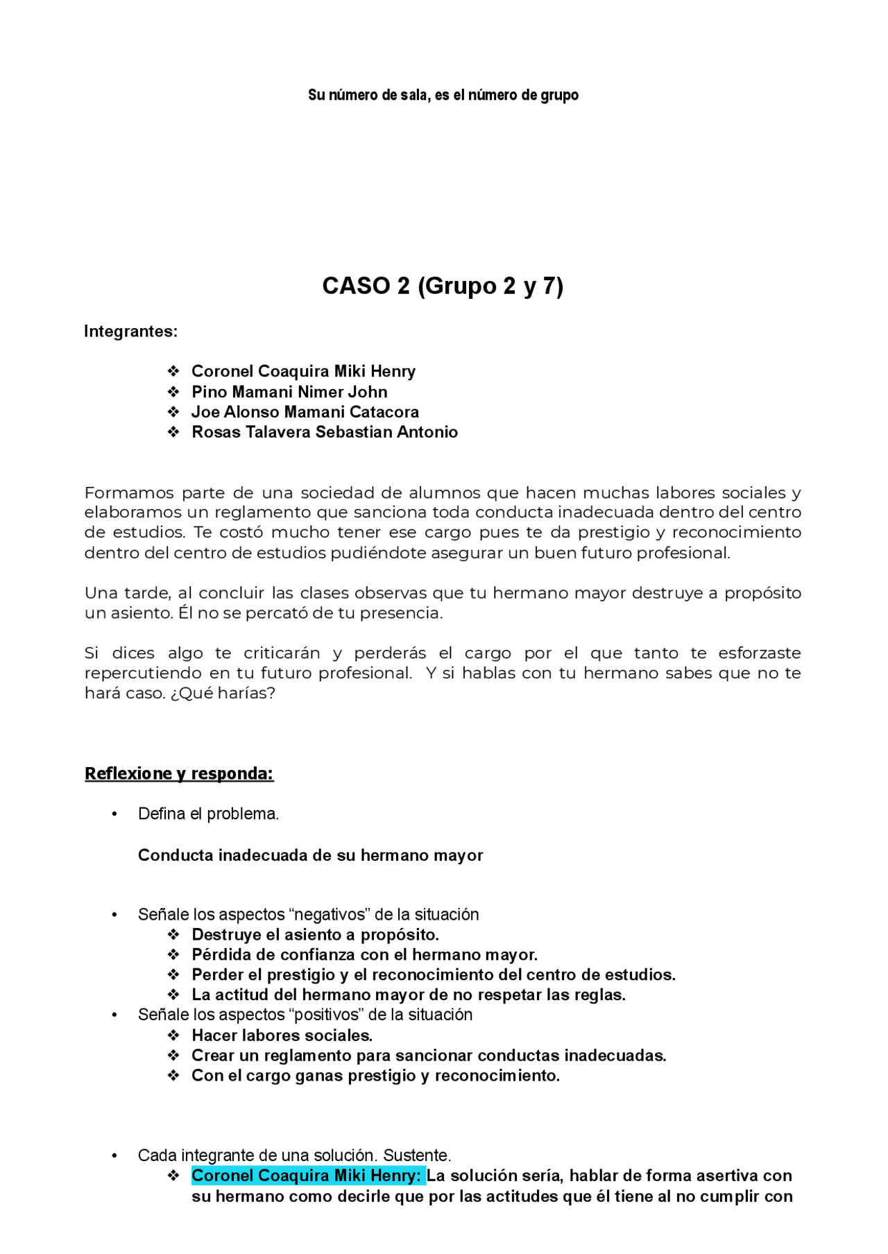 Tareas De Cada Days Docsity