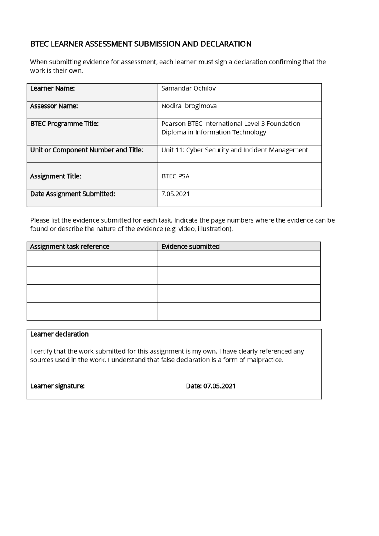 Ready-made assignment - Docsity
