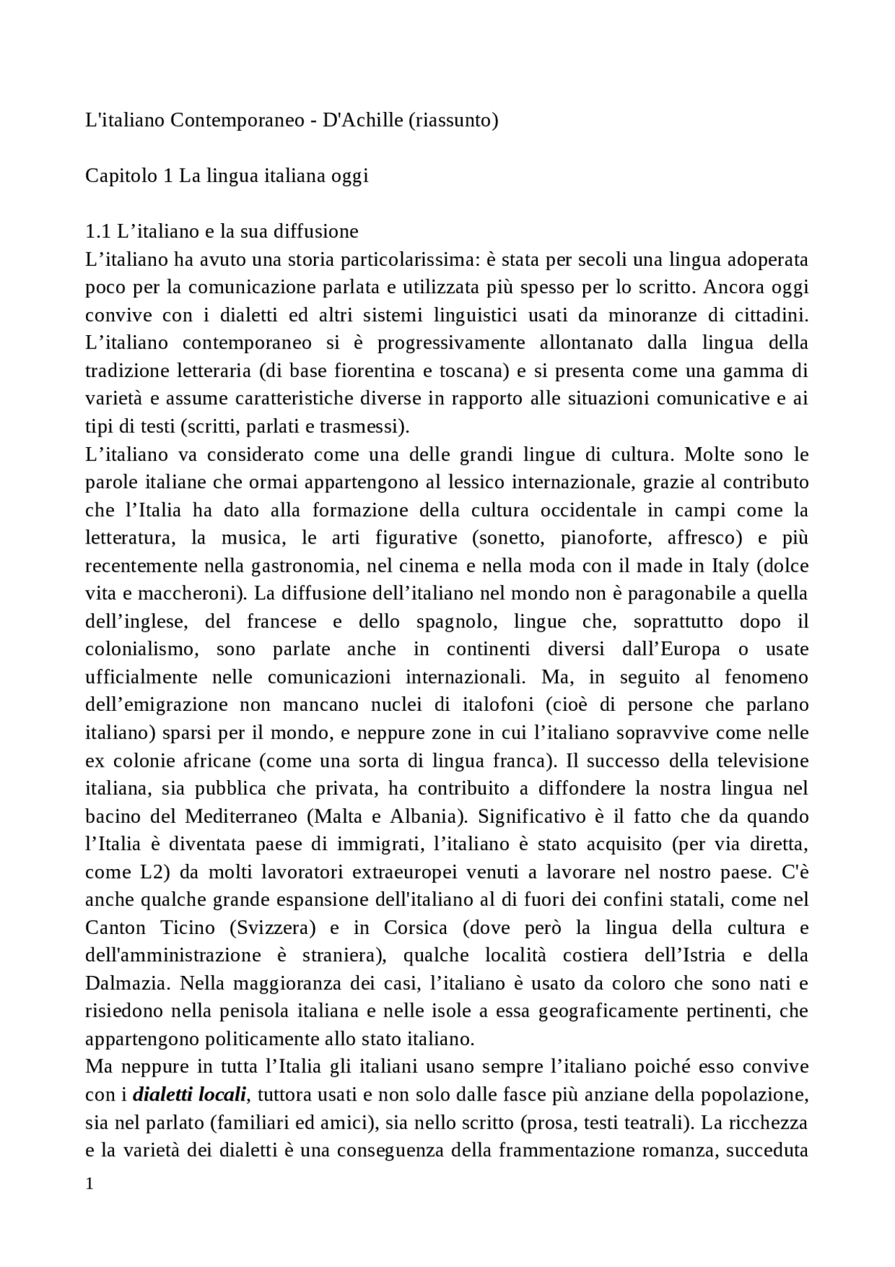 Riassunto Esame Linguistica E Grammatica Docsity