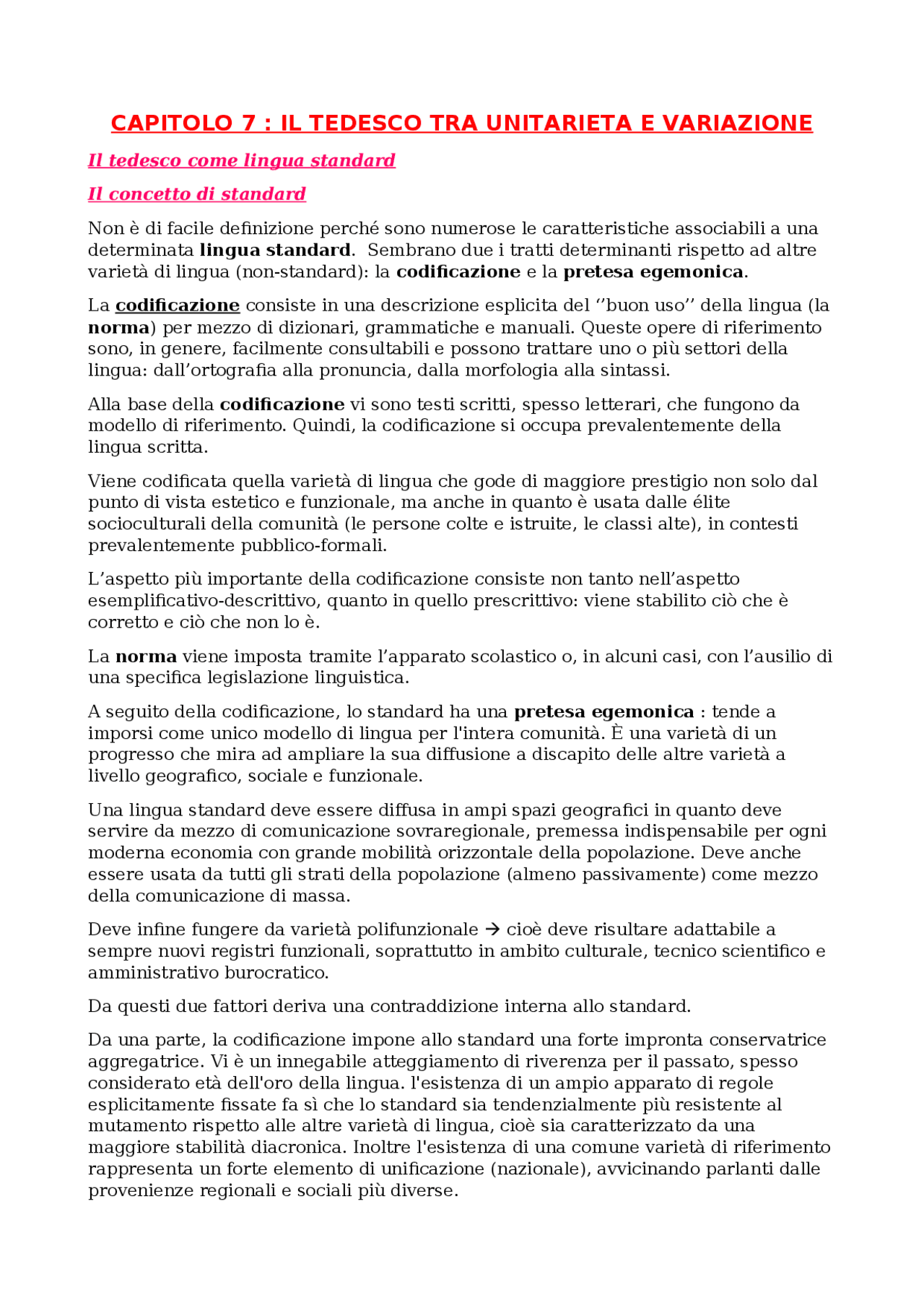 Cap 7 Libro Di Meola Linguistica Tedesca 2 Docsity