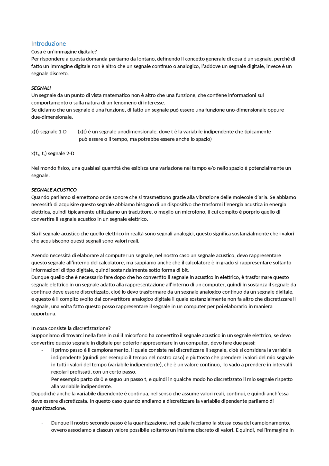Elaborazioni Delle Immagini Docsity