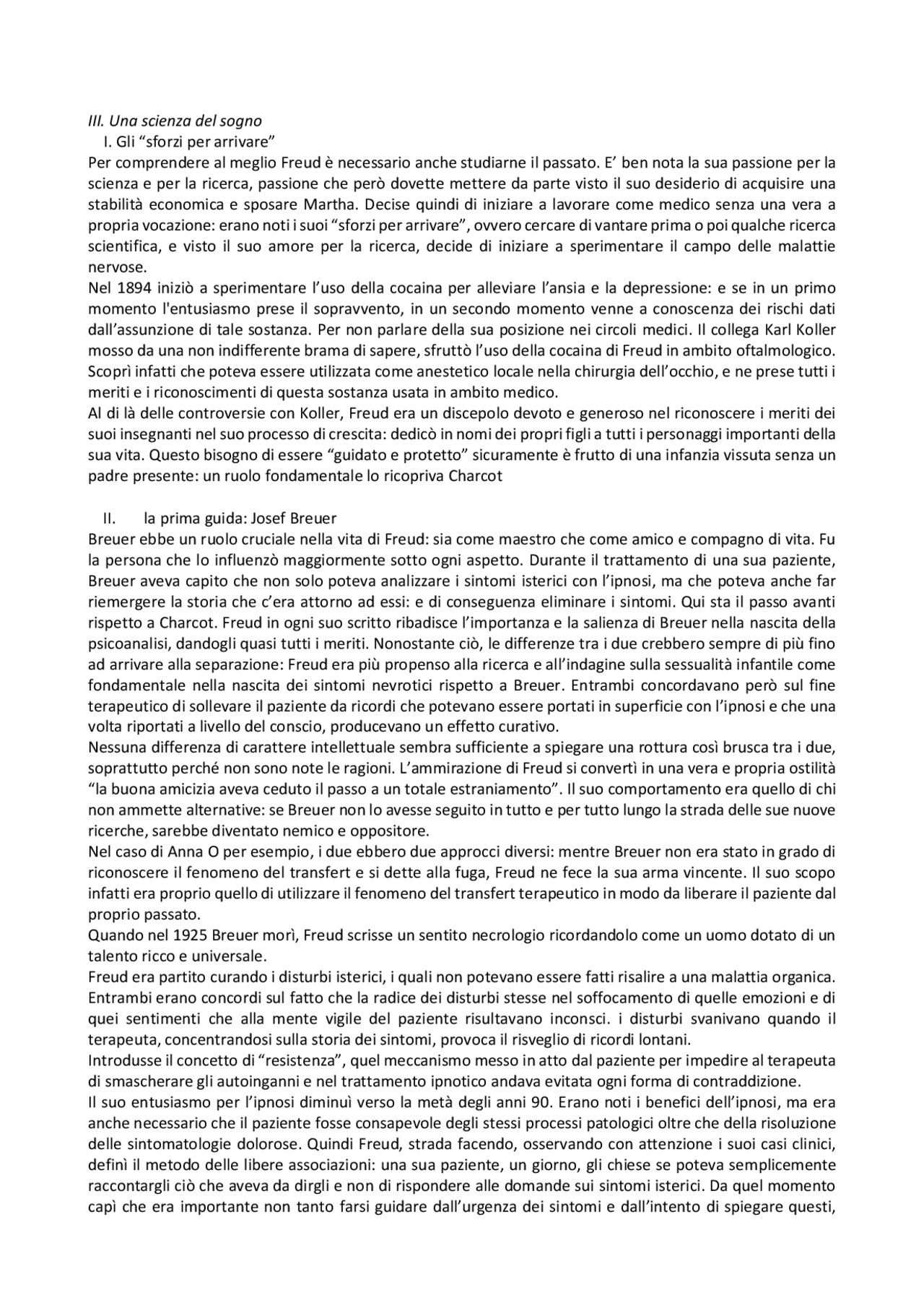 Riassunto Capitolo 3 Del Libro Freud E I Suoi Seguaci Docsity