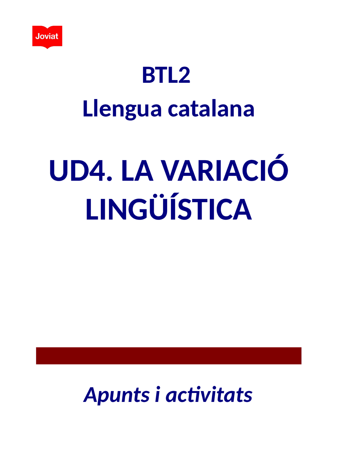 Apunts De VariaciÓ LinguÍstica Apuntes De Catalán Docsity