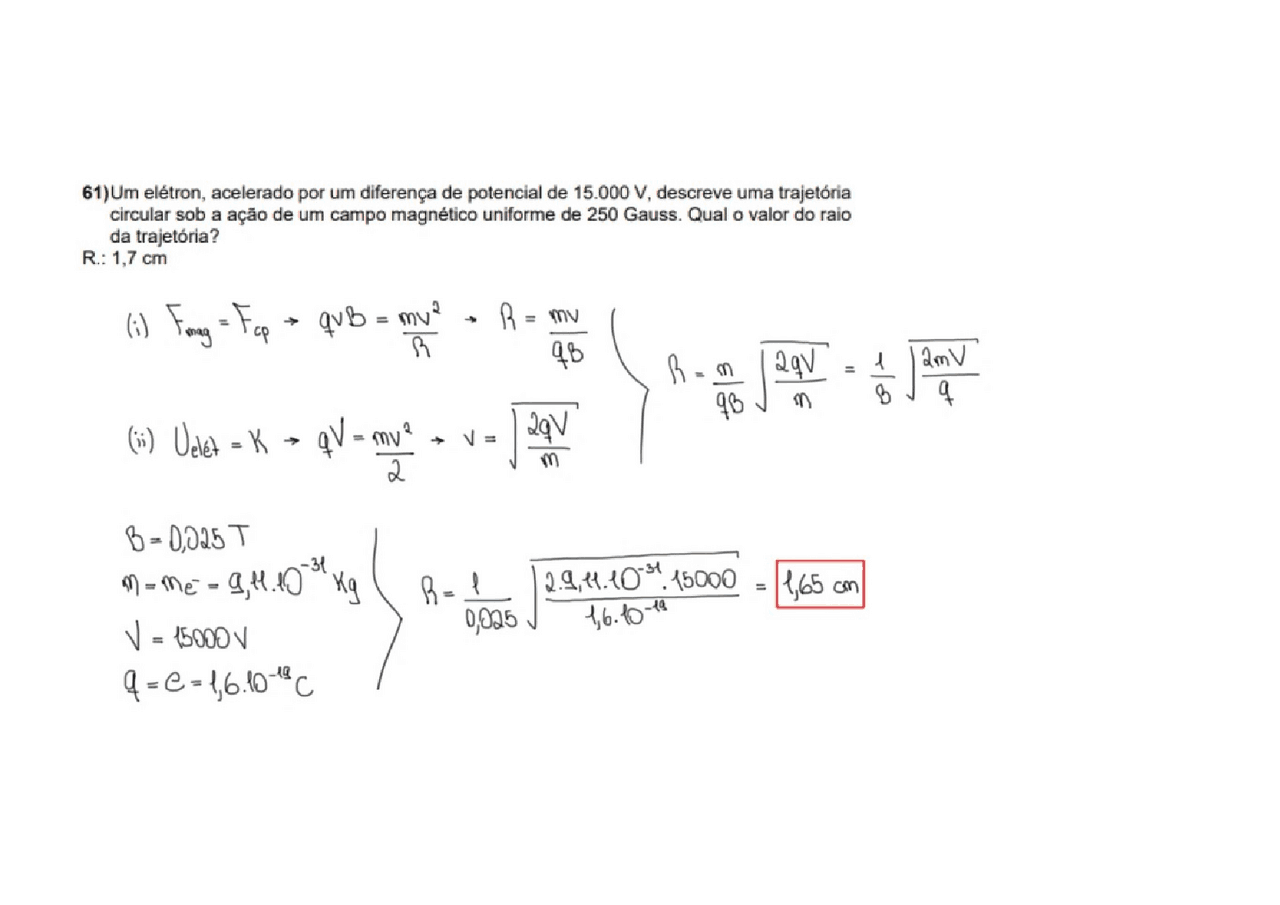 Exercícios De Eletromagnetismo 6 Docsity