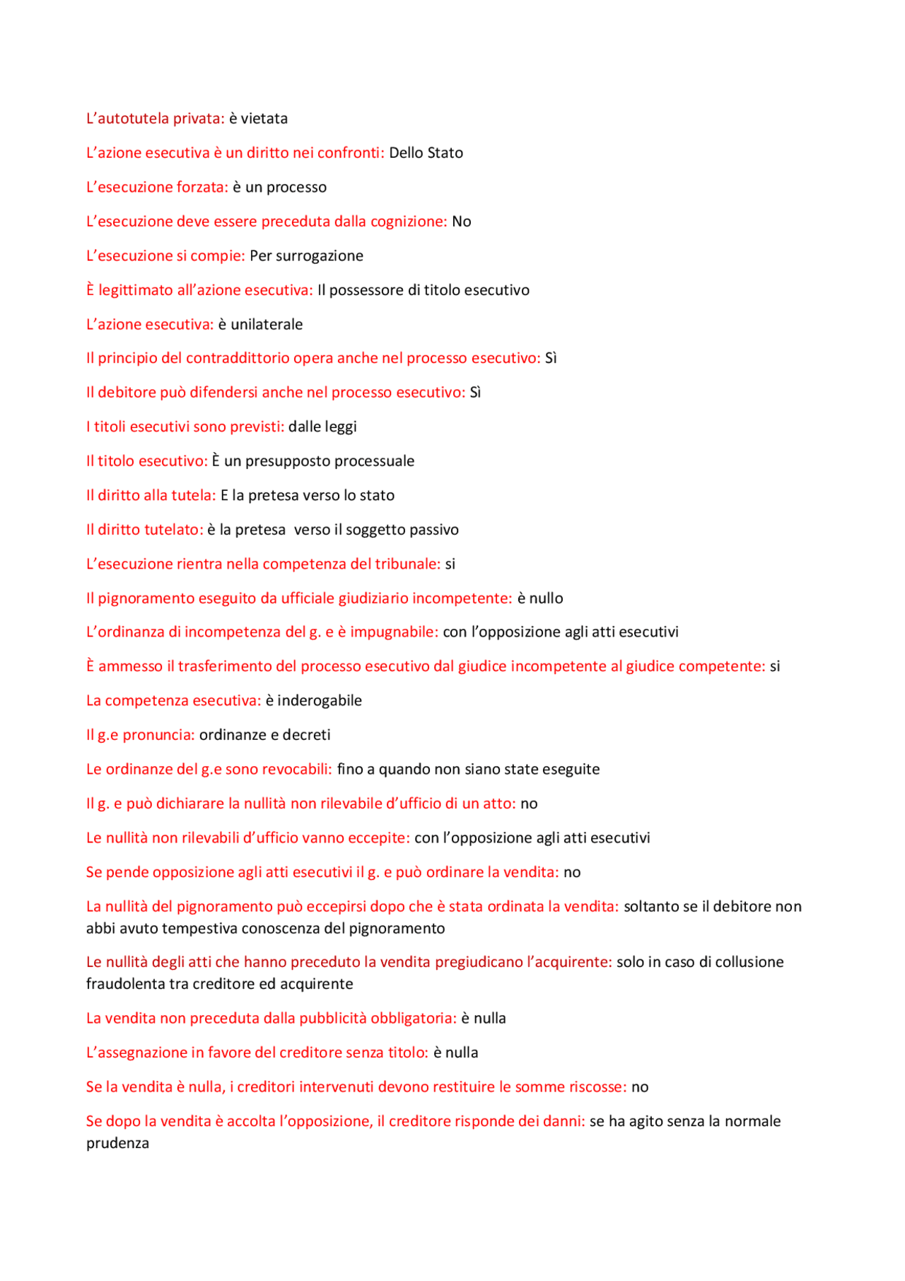 Diritto Dellesecuzione Civile Docsity