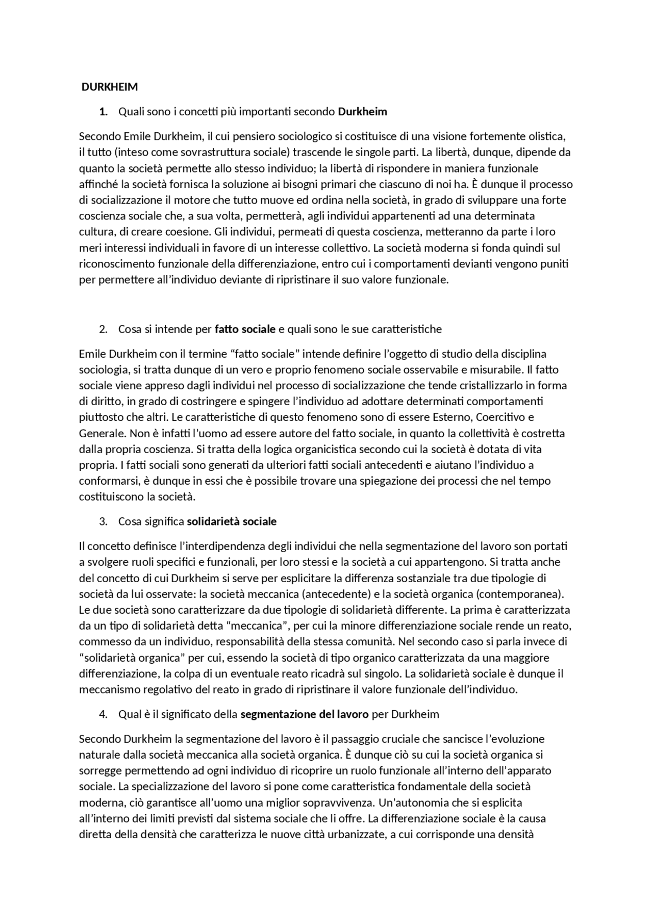 Risposte Esame Sociologia Docsity