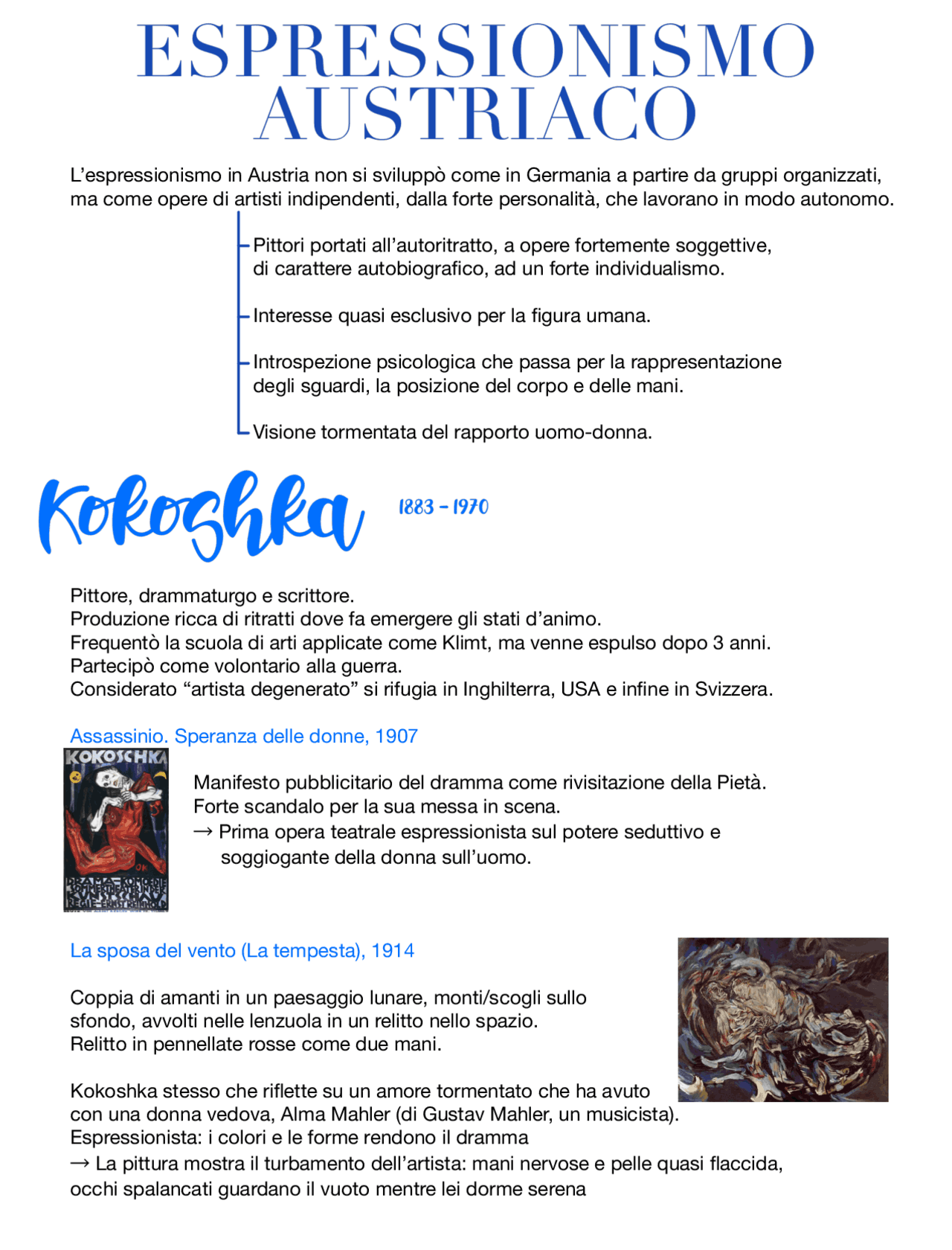 Espressionismo austriaco - Docsity