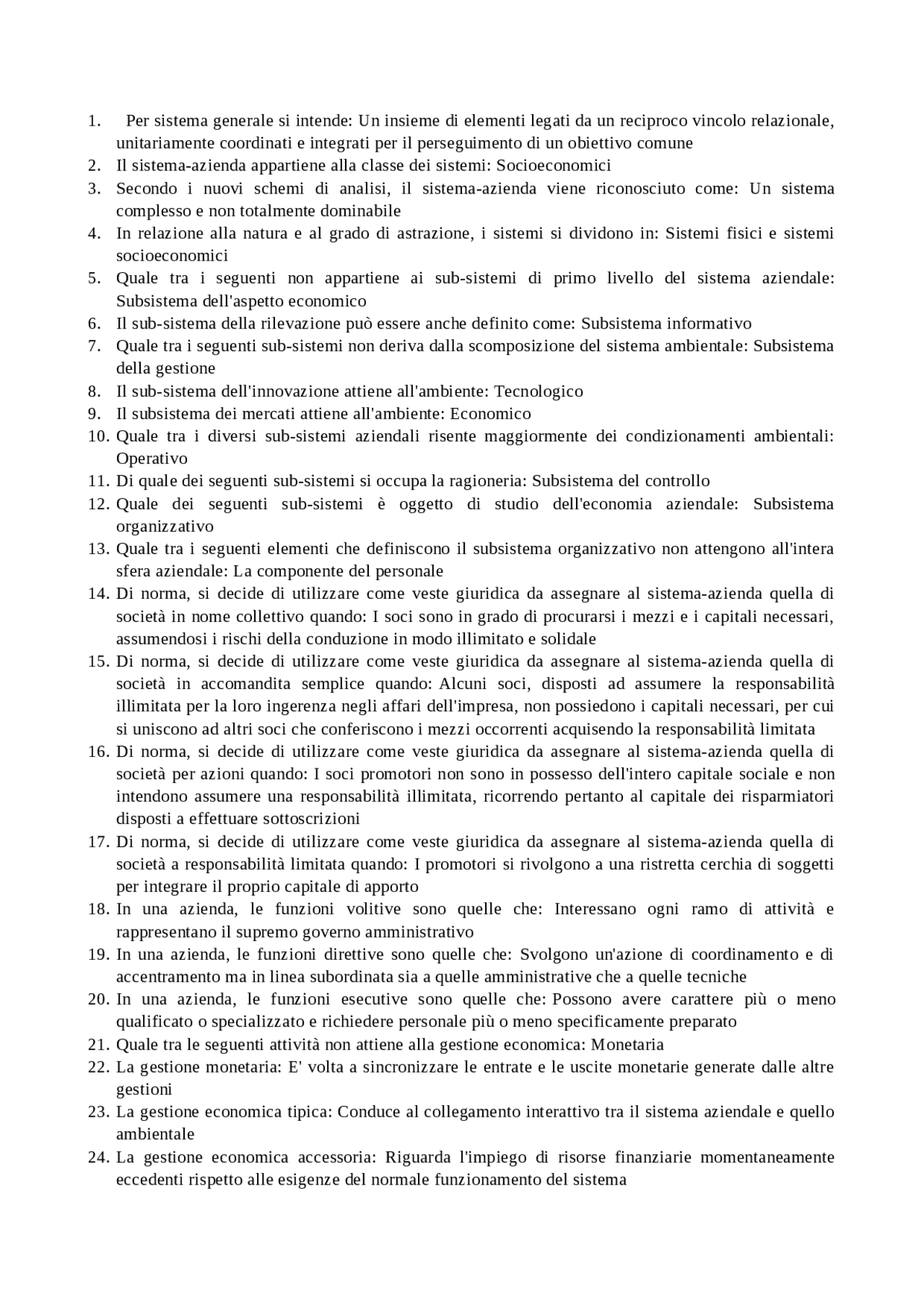 Ragioneria Generale Ed Applicata Lm 56 Pegaso Aa 2021 22 Docsity