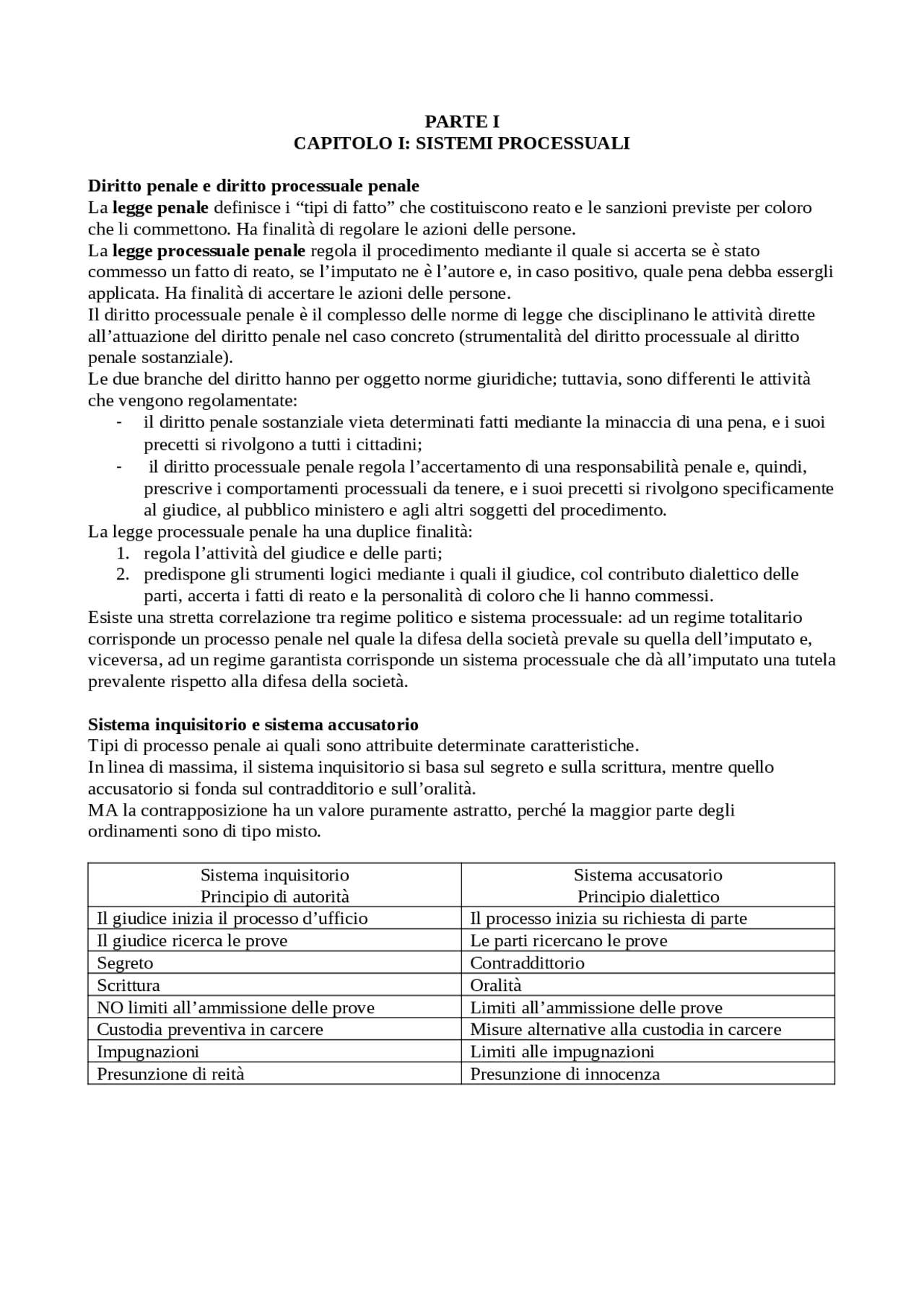 Riassunto Parte 1 Tonini Docsity