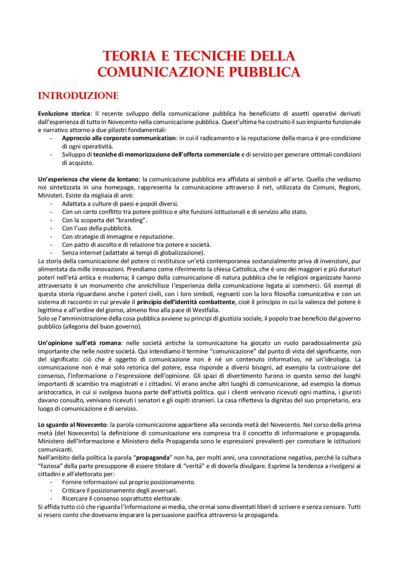 Teorie E Tecniche Della Comunicazione Pubblica Comunicazione Pubblica