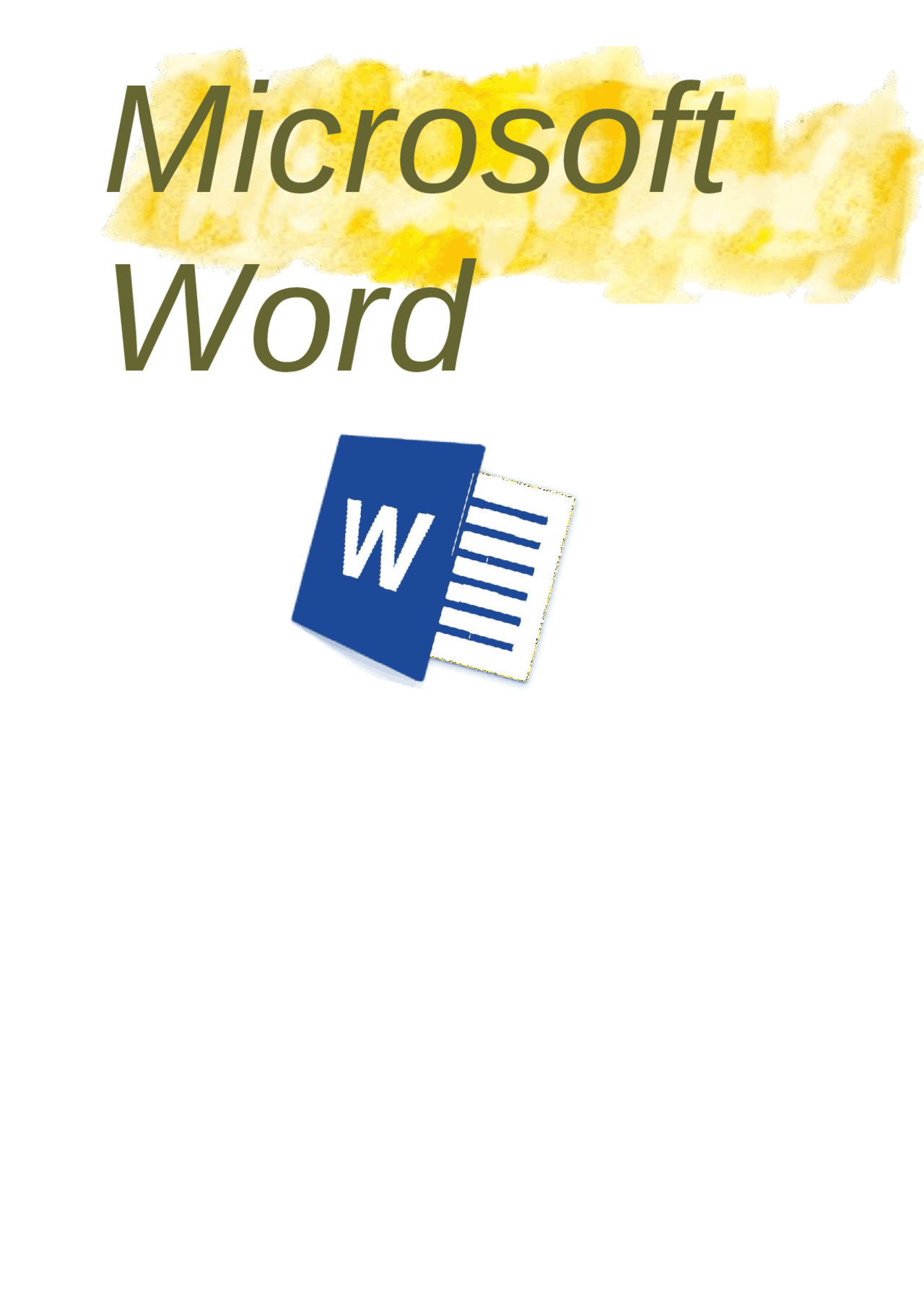 Resumen de como usar Word - Docsity
