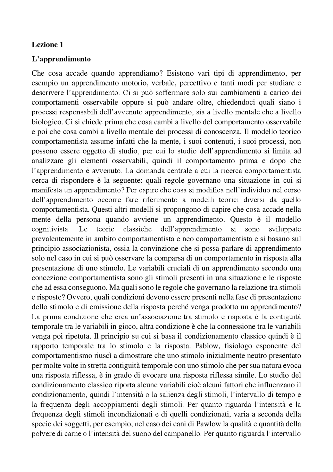 Riassunto Del Libro La Memoria Docsity