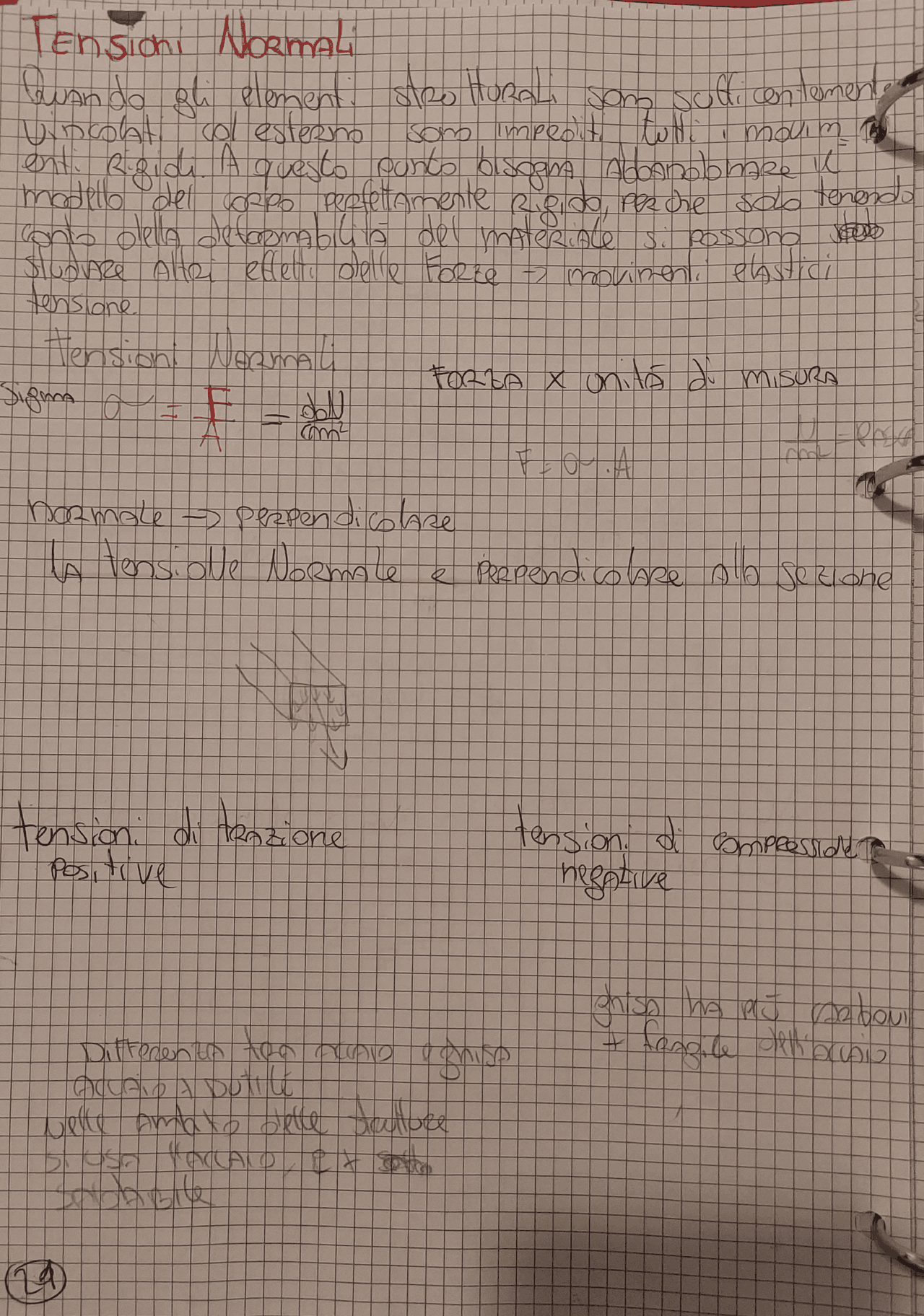 Tensioni normali ed esercizi - Docsity