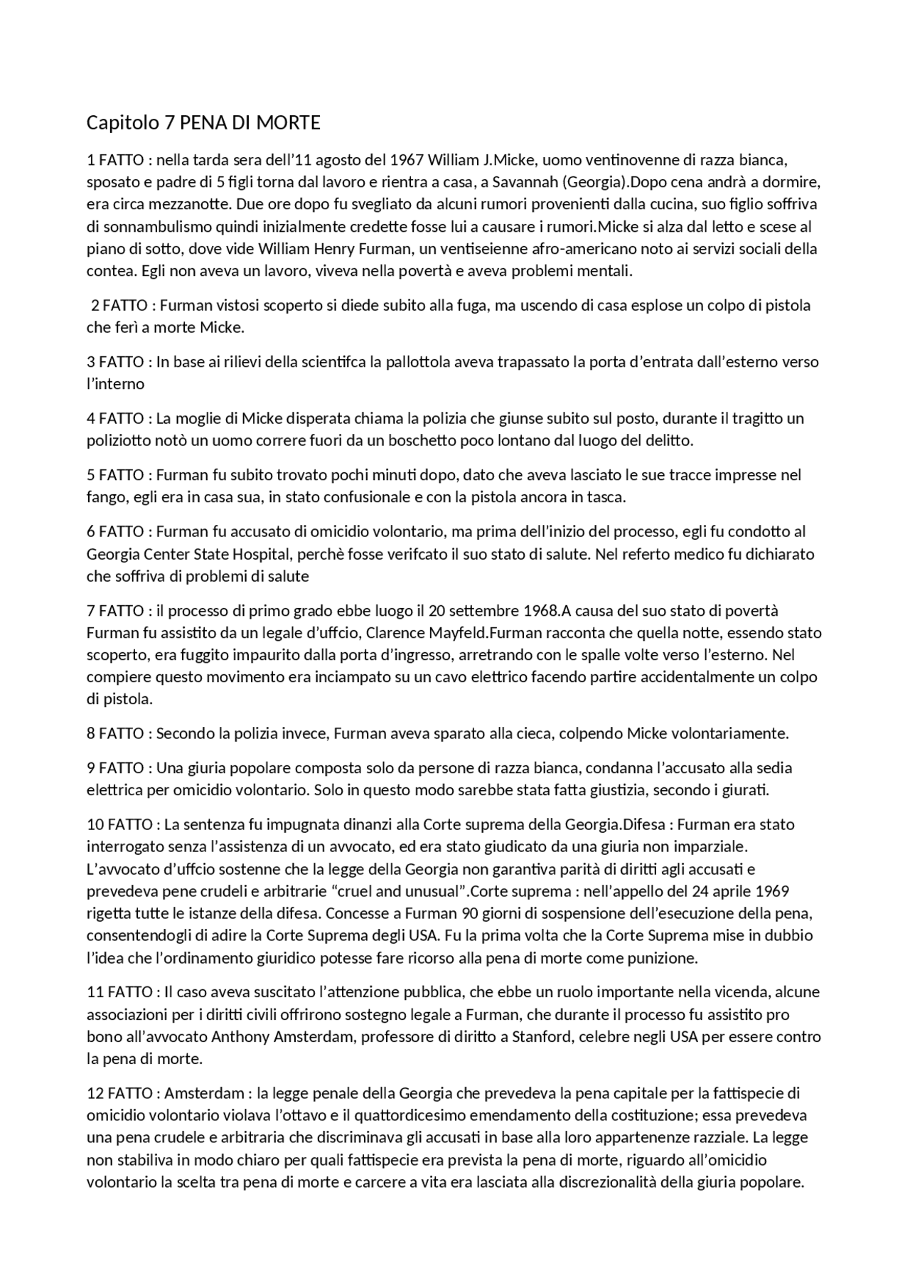 La Pena Di Morte Appunti Lezione Docsity