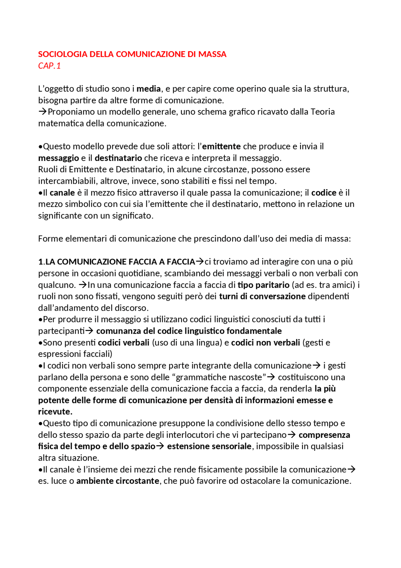 Comunicazione Di Massa Appunti Docsity