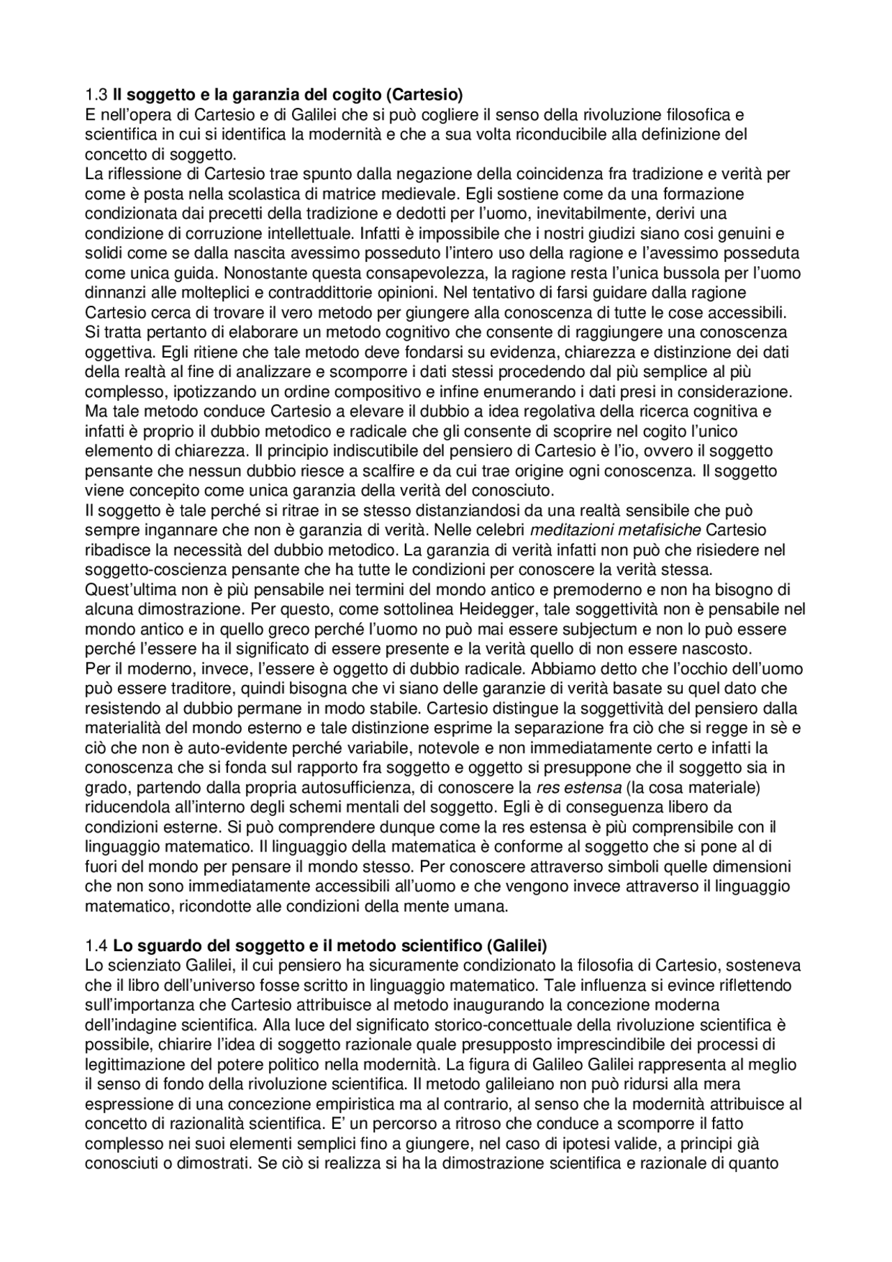 Riassunti Filosofia Docsity