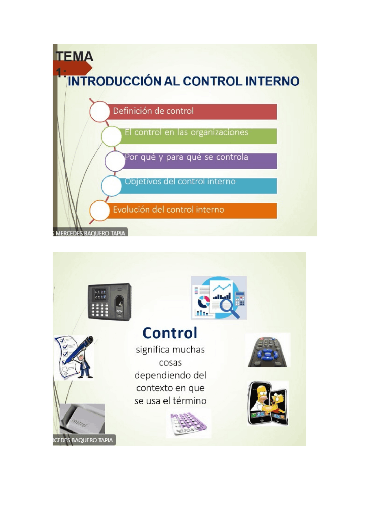 CLASES DE CONTROL DE AUDITORIA DE LA UNIVERSIDAD CENTRAL DEL ECUADOR DE ...
