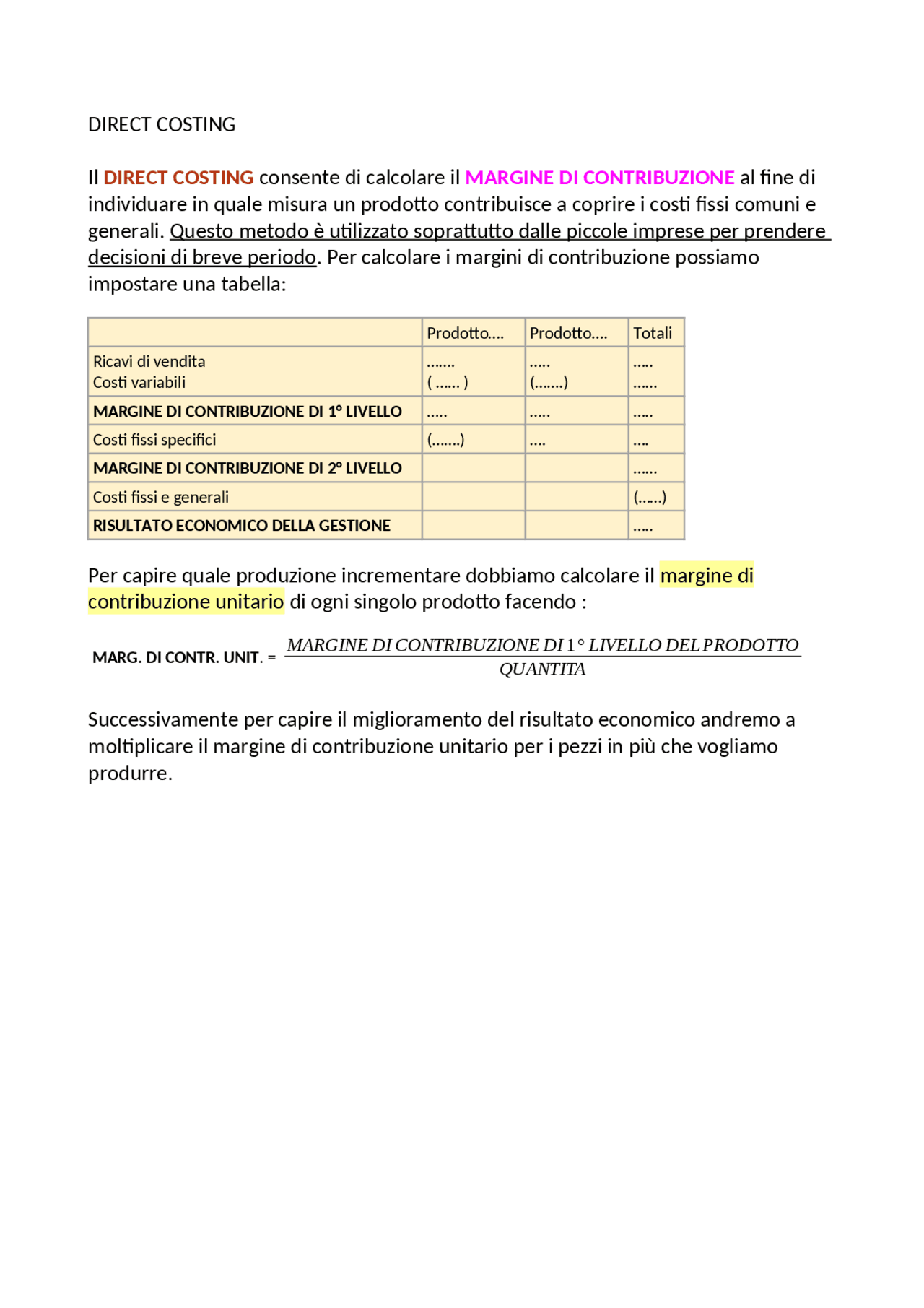 Direct Costing Tomo 2 Docsity