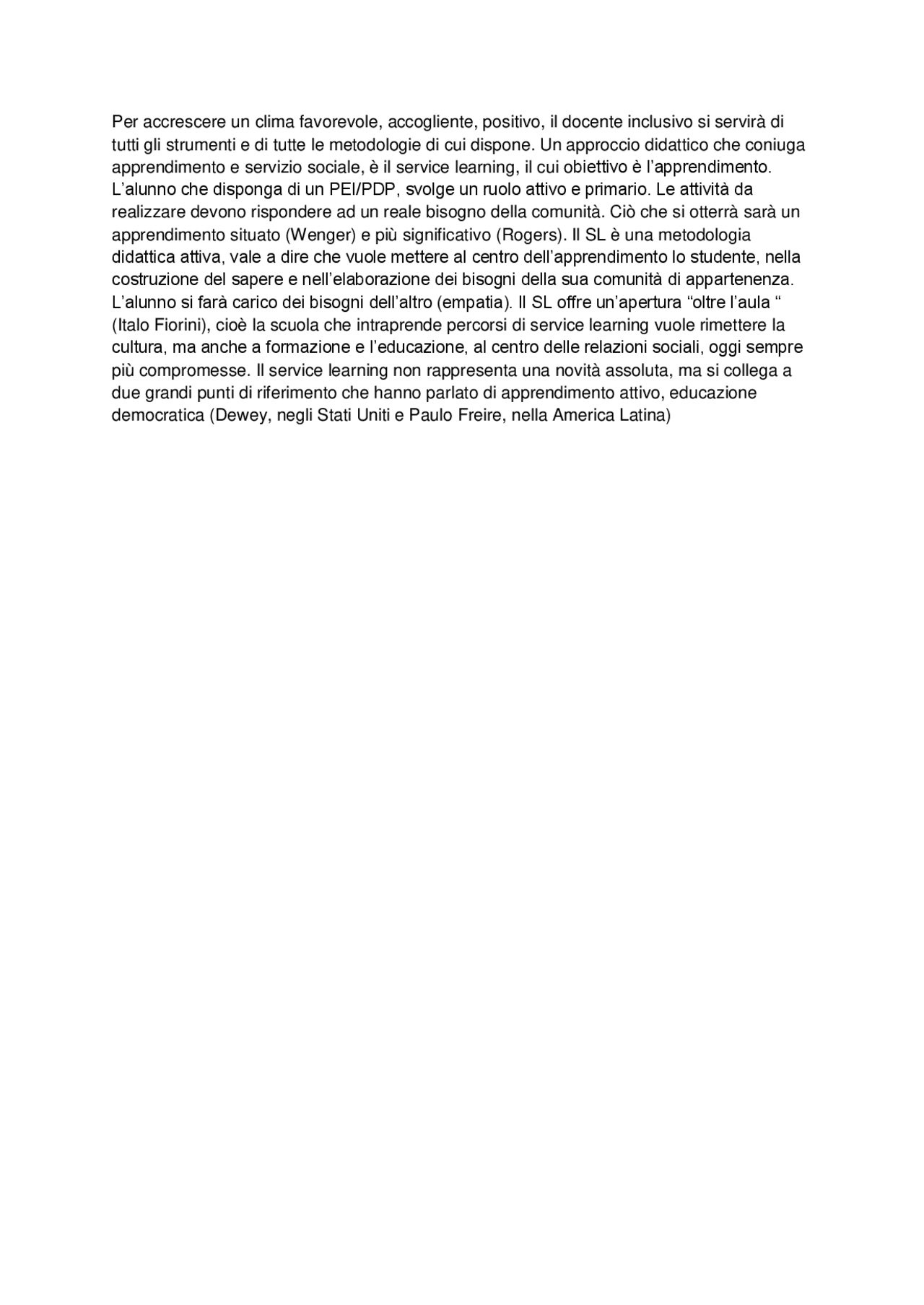 Tracce Scritte Per Prova Tfa Sostegno Docsity