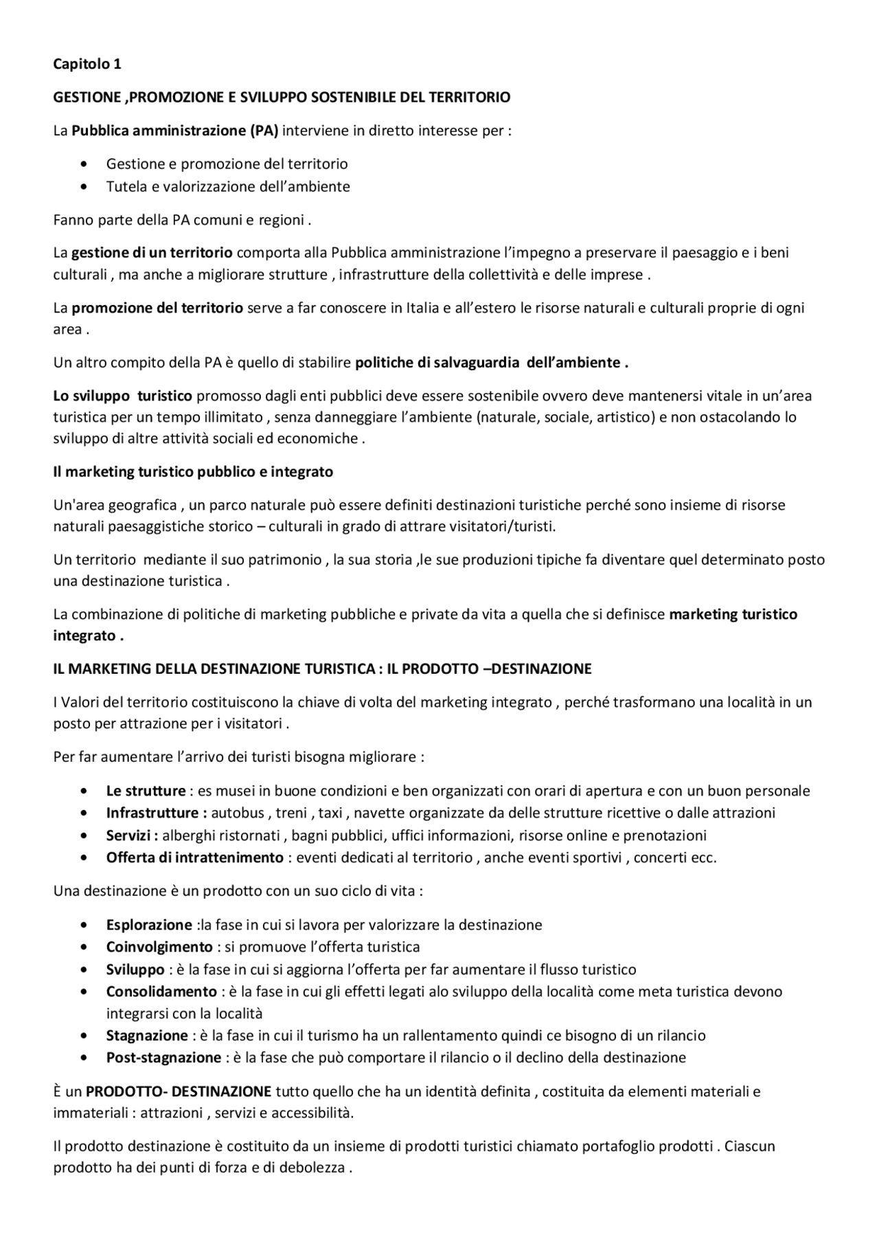 Marketing Territoriale Docsity