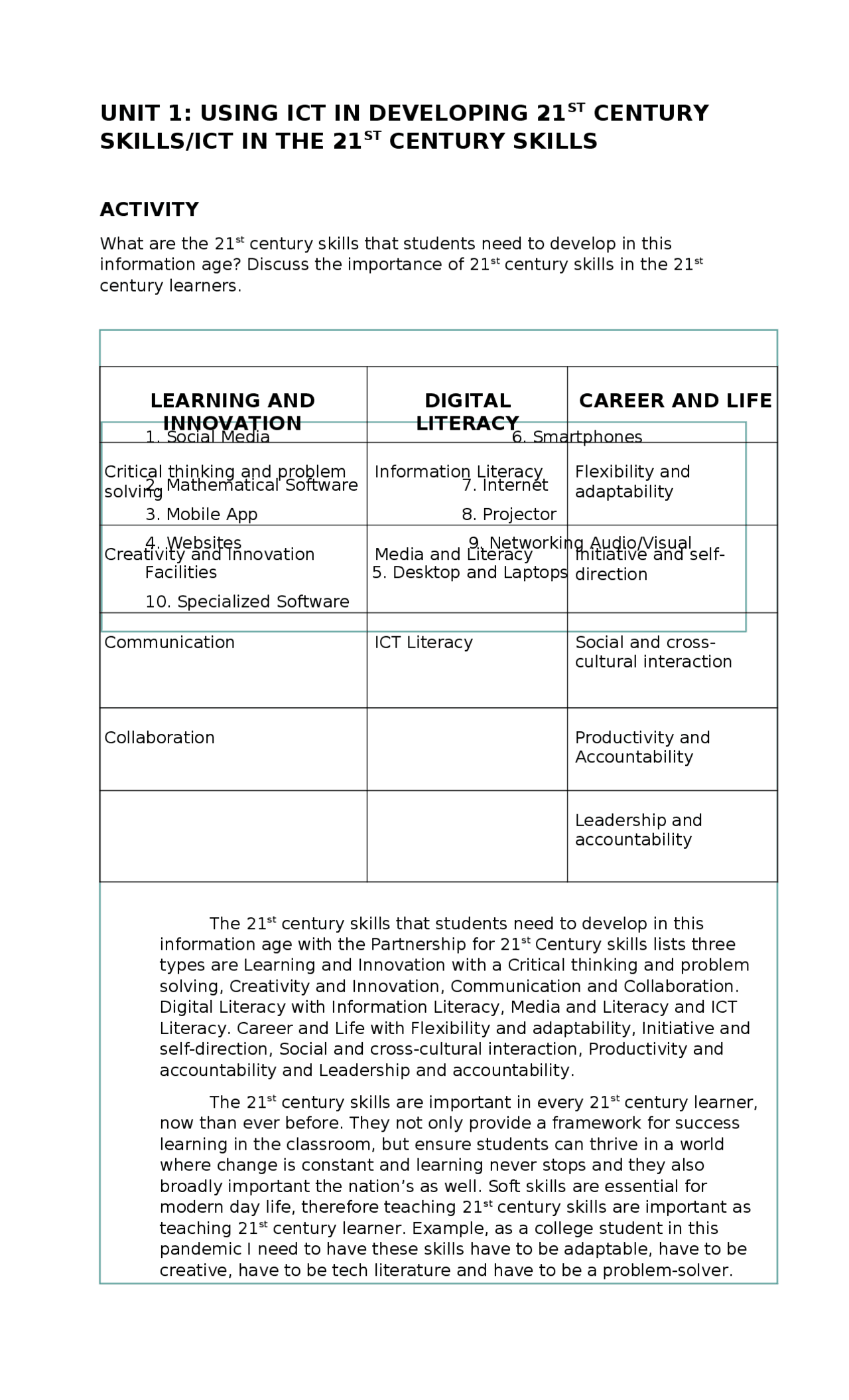 Technology For Teaching And Learning2 Docsity