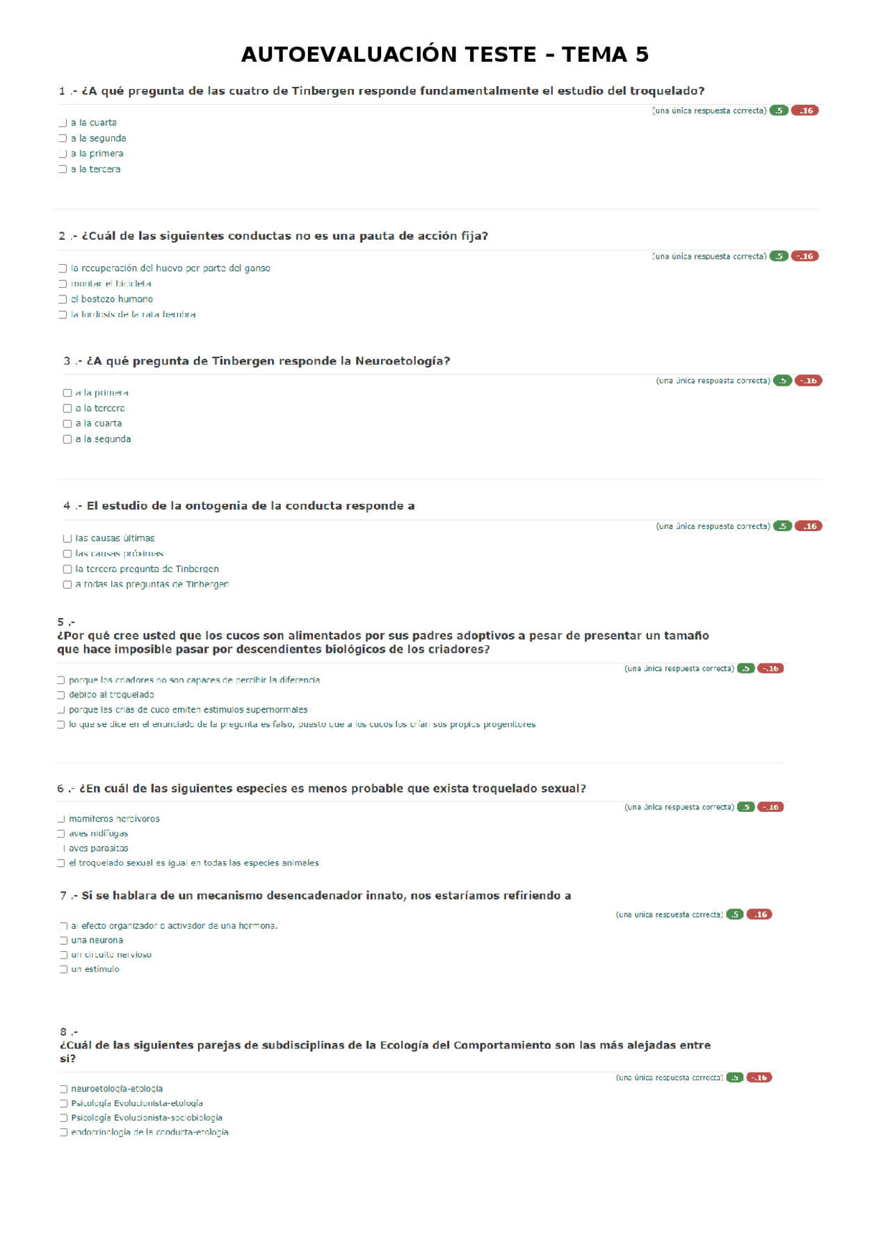 Autoevaluación Cuestionario T5 Docsity