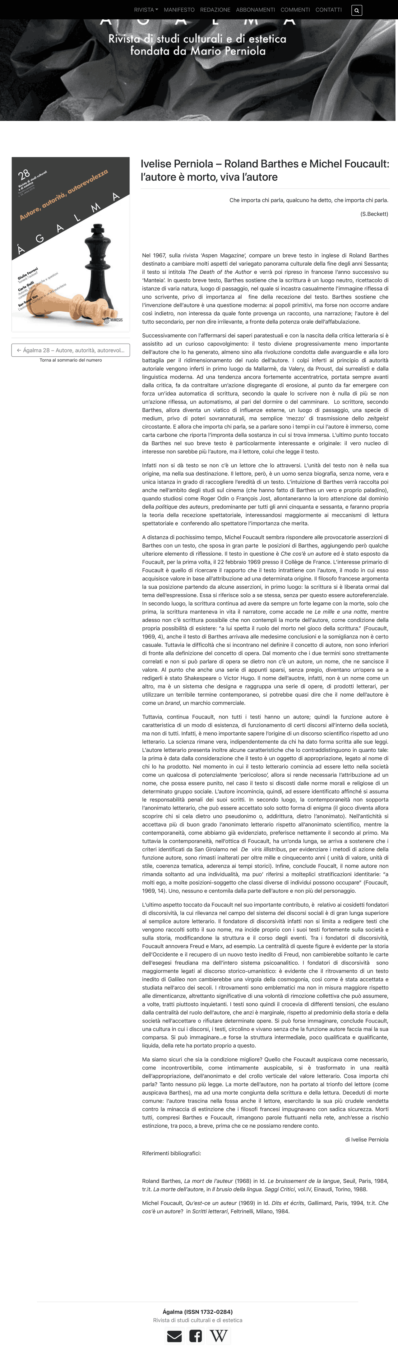 Roland Barthes E Foucault Docsity