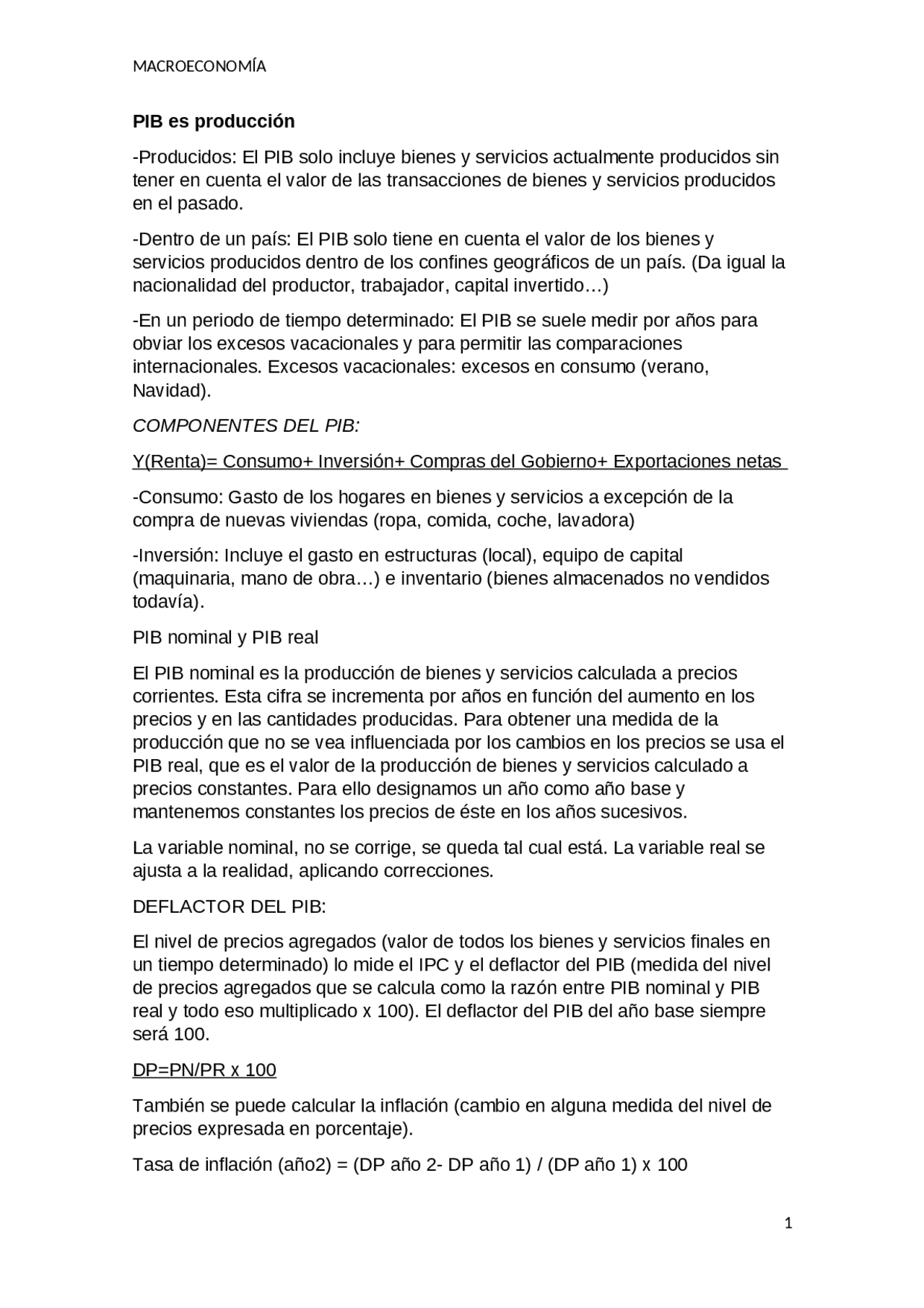 Apuntes Macroeconomía Tema 5 Docsity