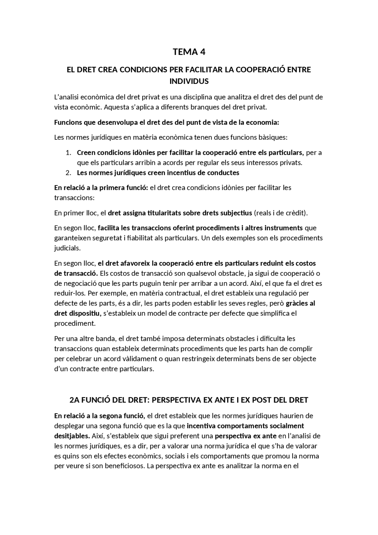 Tema 4 Fonaments Del Dret Privat I De Lempresa Docsity