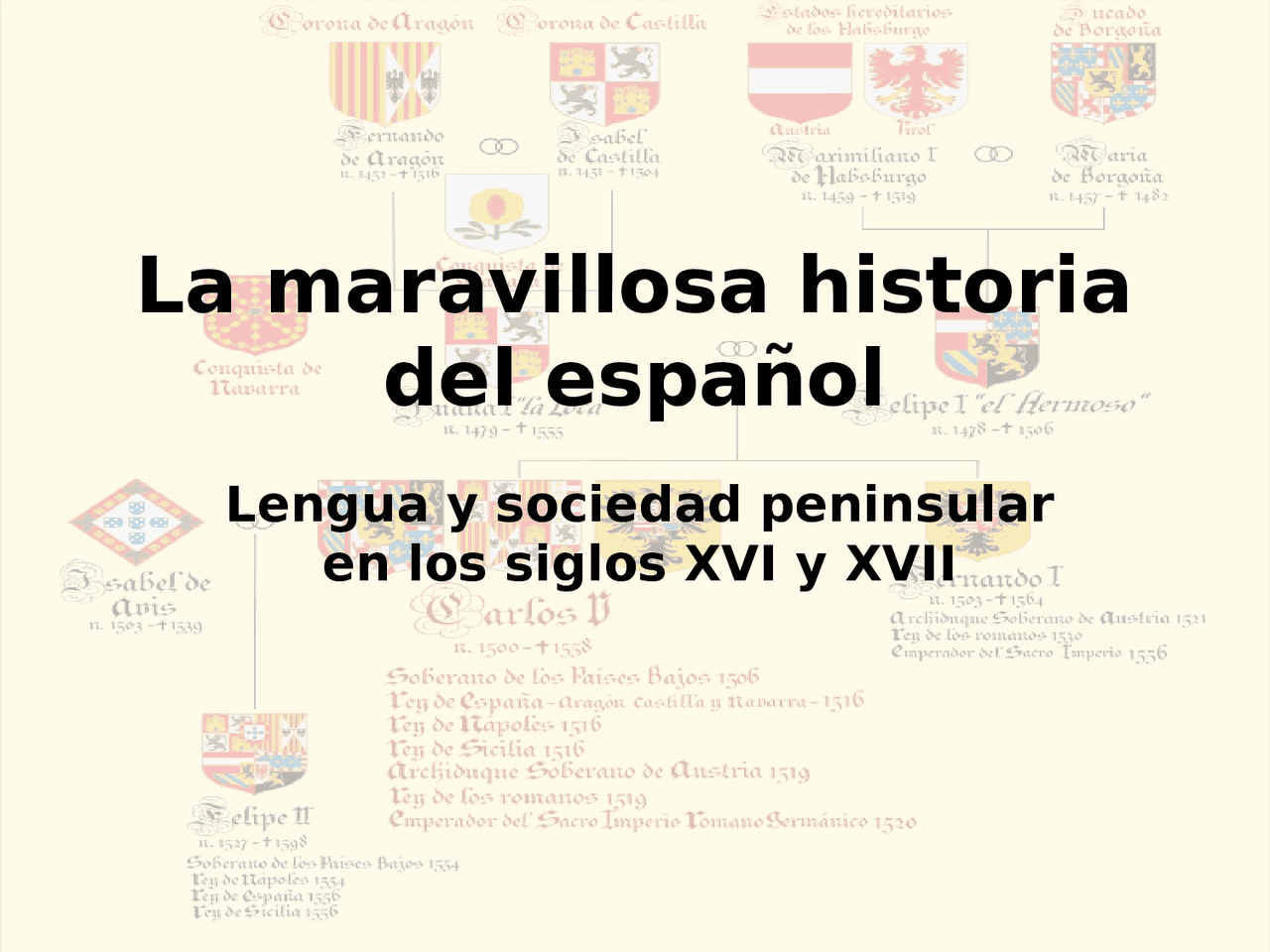 La maravillosa historia del espanol - Docsity