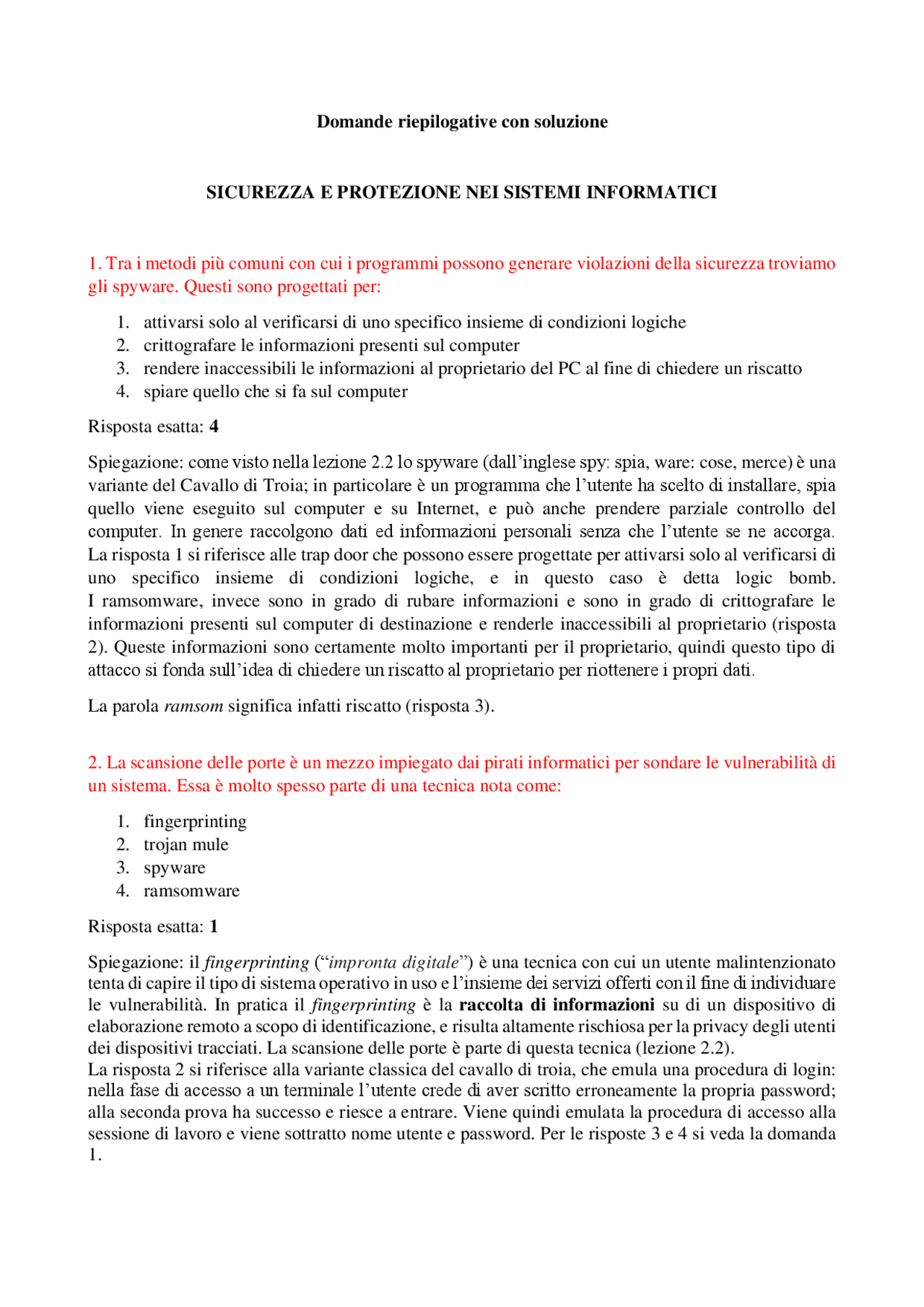 Sistemi Di Elaborazione Docsity
