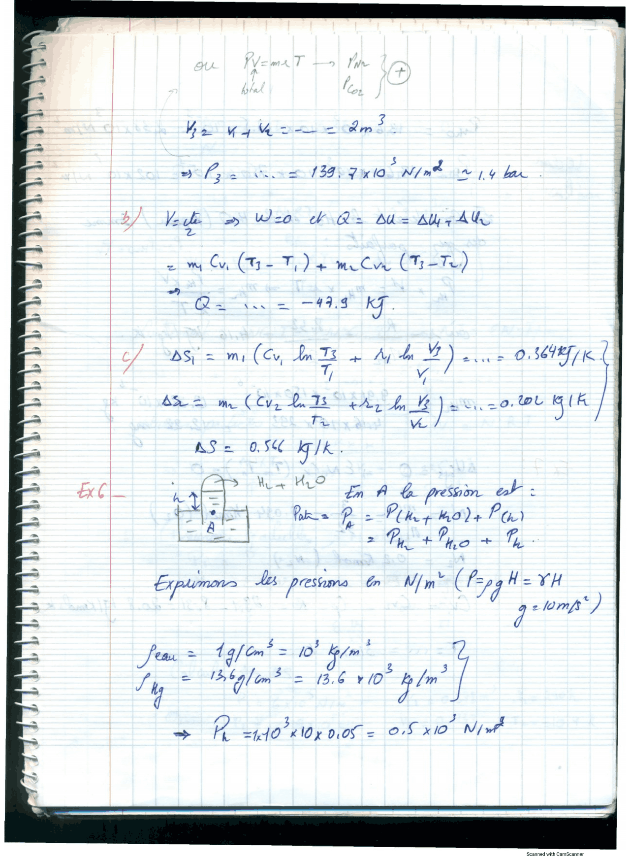 Thermodynamics Lecture Notes Docsity