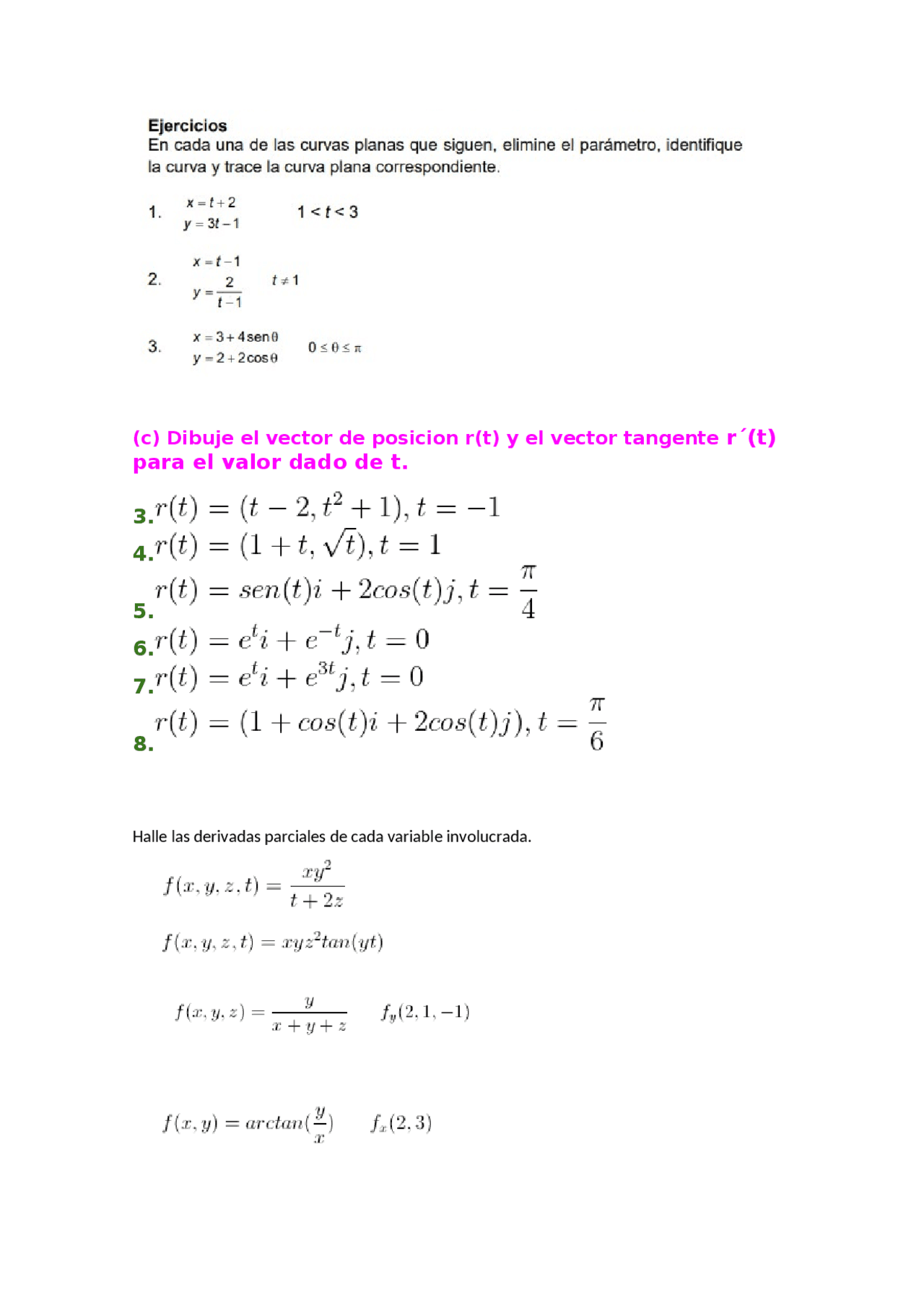 Calculo Vectorial Practica Docsity