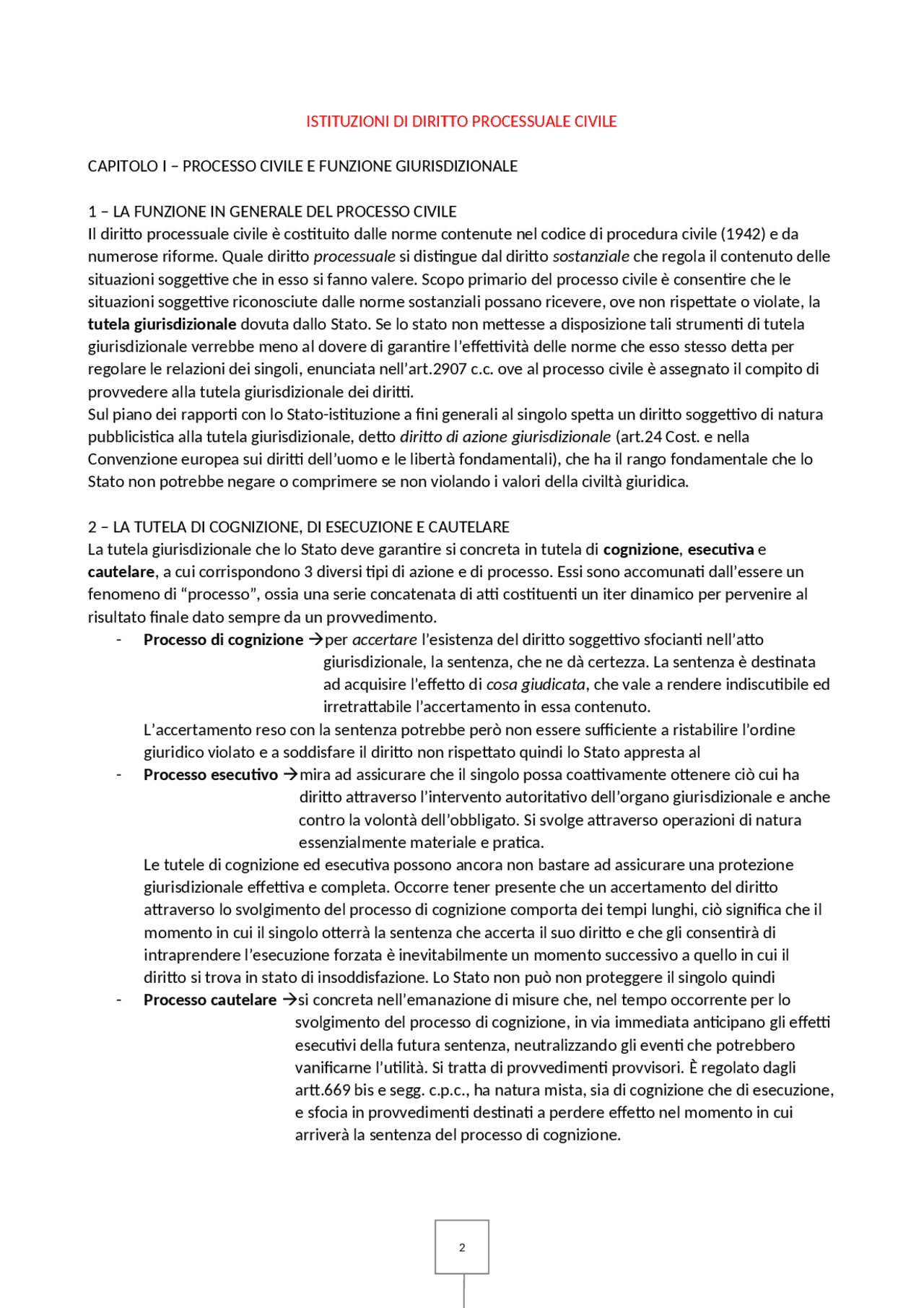 Corso Di Diritto Processuale Civile Schemi E Mappe Concettuali Di