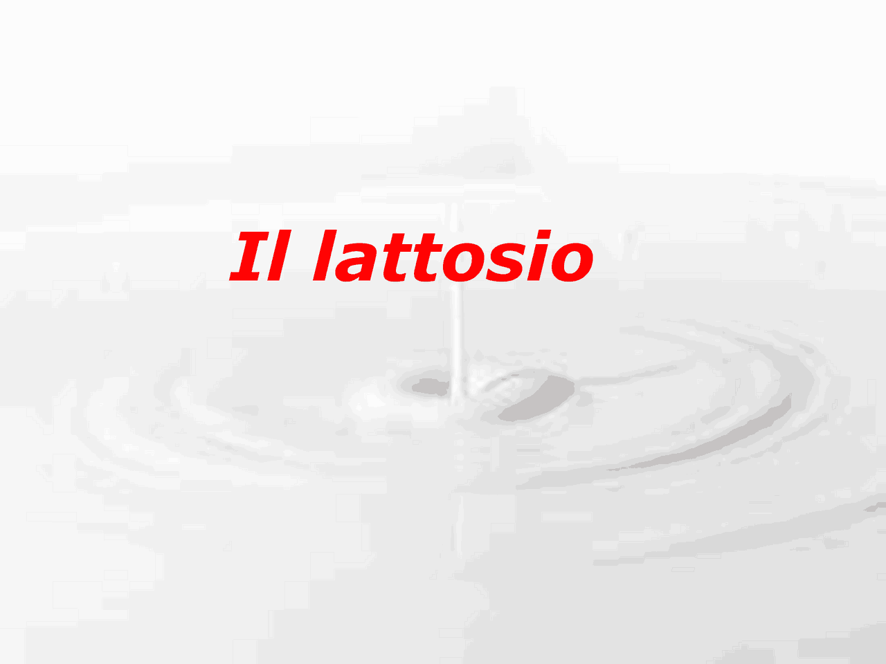 Il lattosio: struttura e intolleranza - Docsity