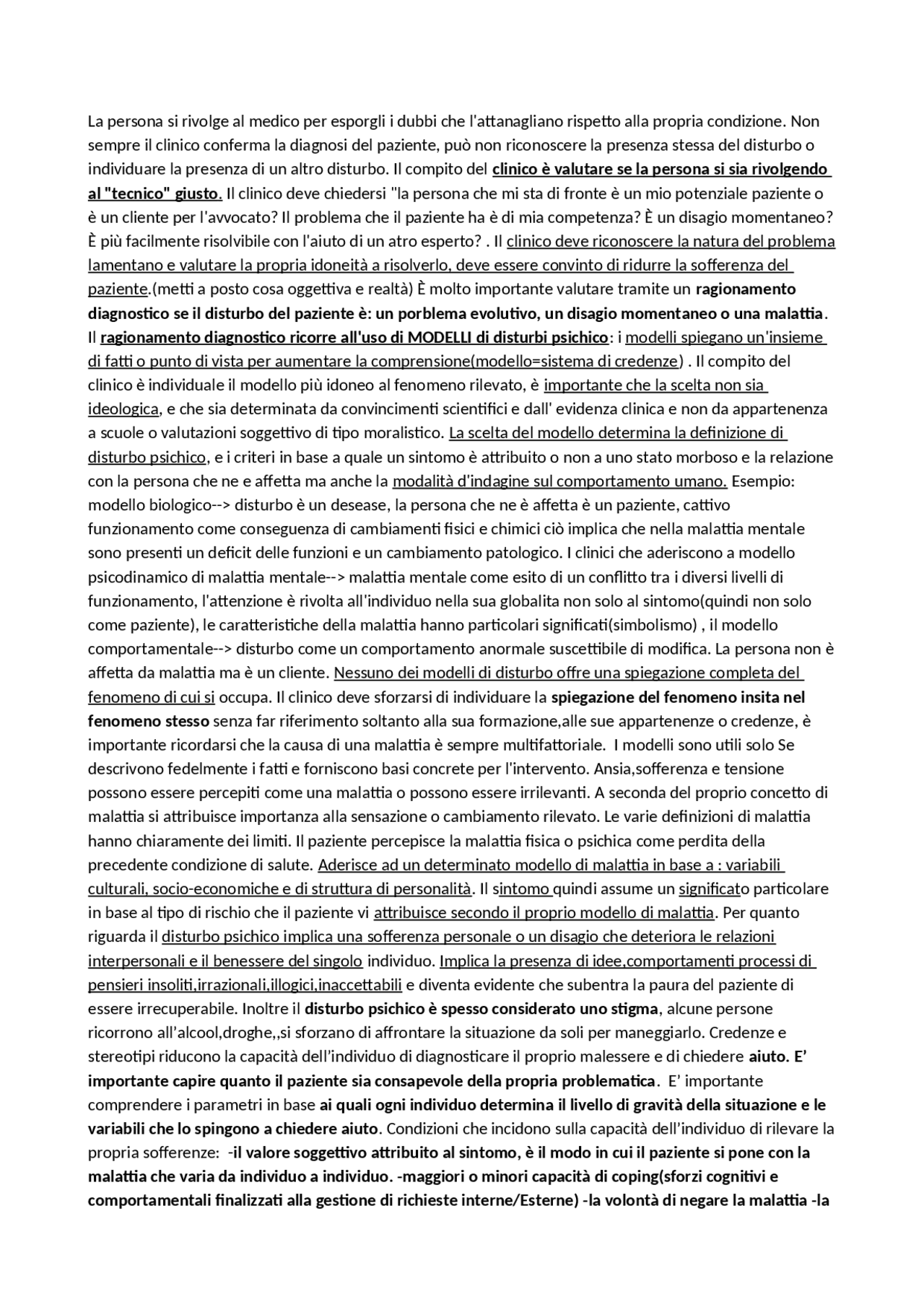 Il Processo Diagnostico in Psicologia Clinica: Aspetti Teorici e ...